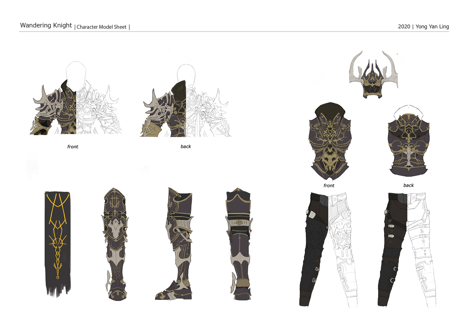 Yan - Wandering Knight (armor design)