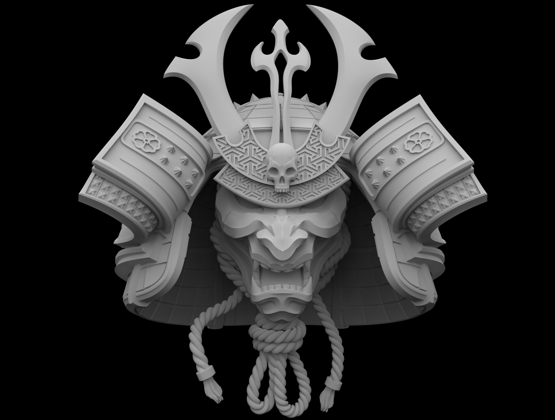 ArtStation - Samurai helmet