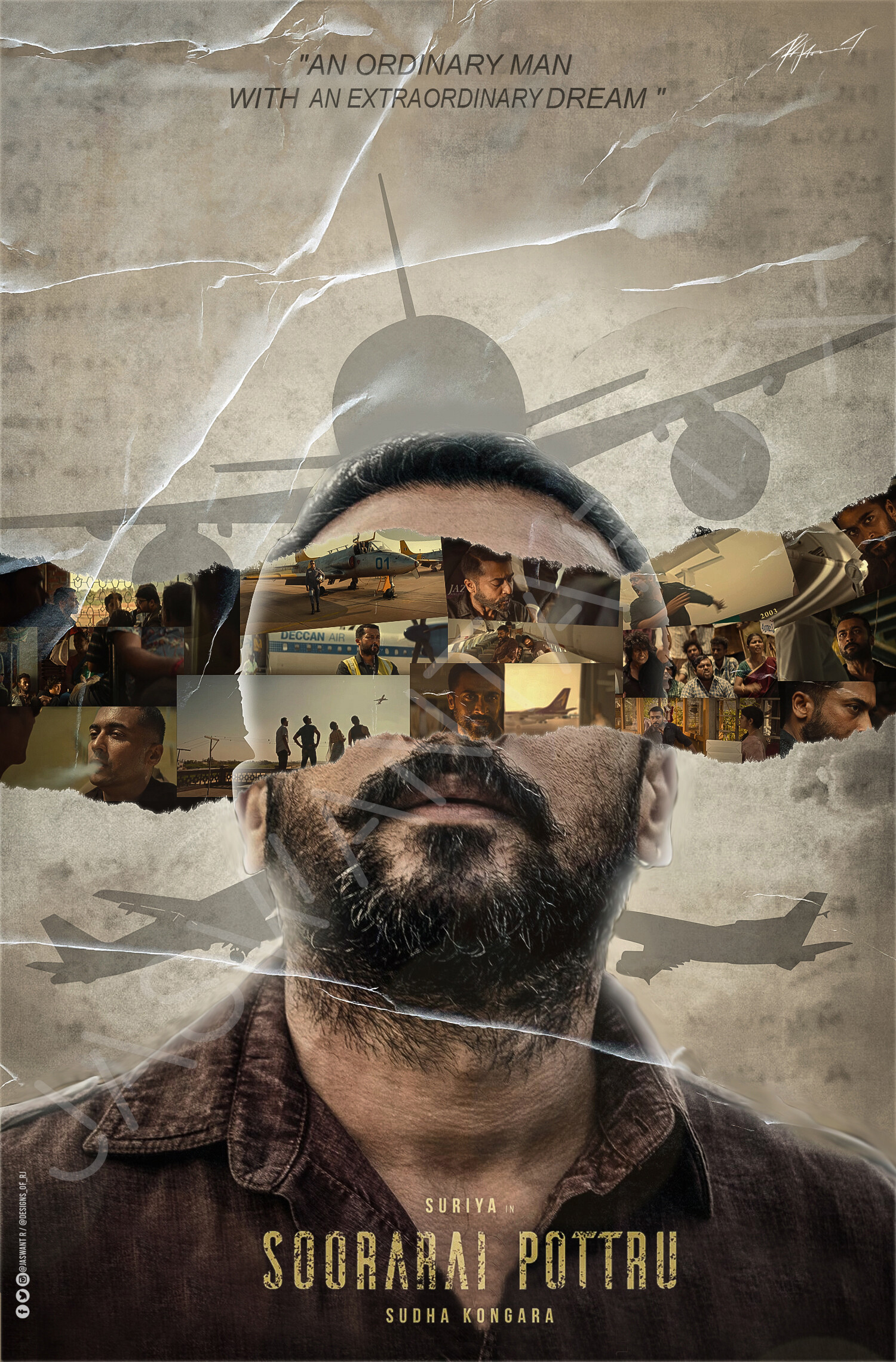 ArtStation - Soorarai pottru poster art