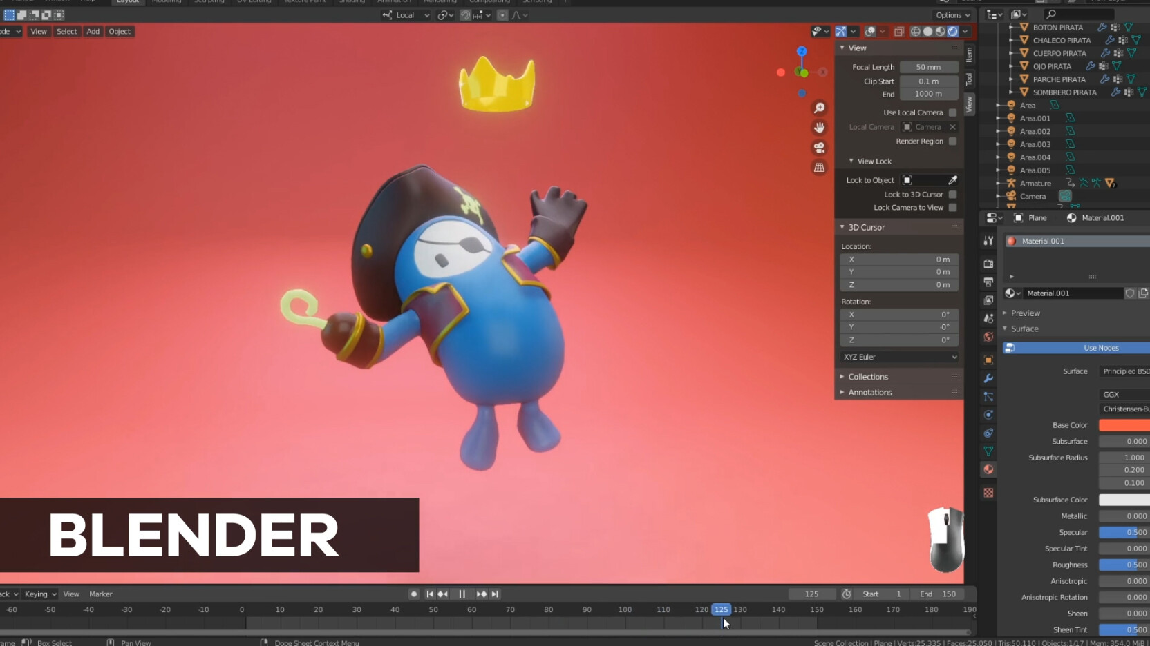 orlando rengifo avila - PERSONAJE ESTILO FALL GUYS EN BLENDER 2.83.5
