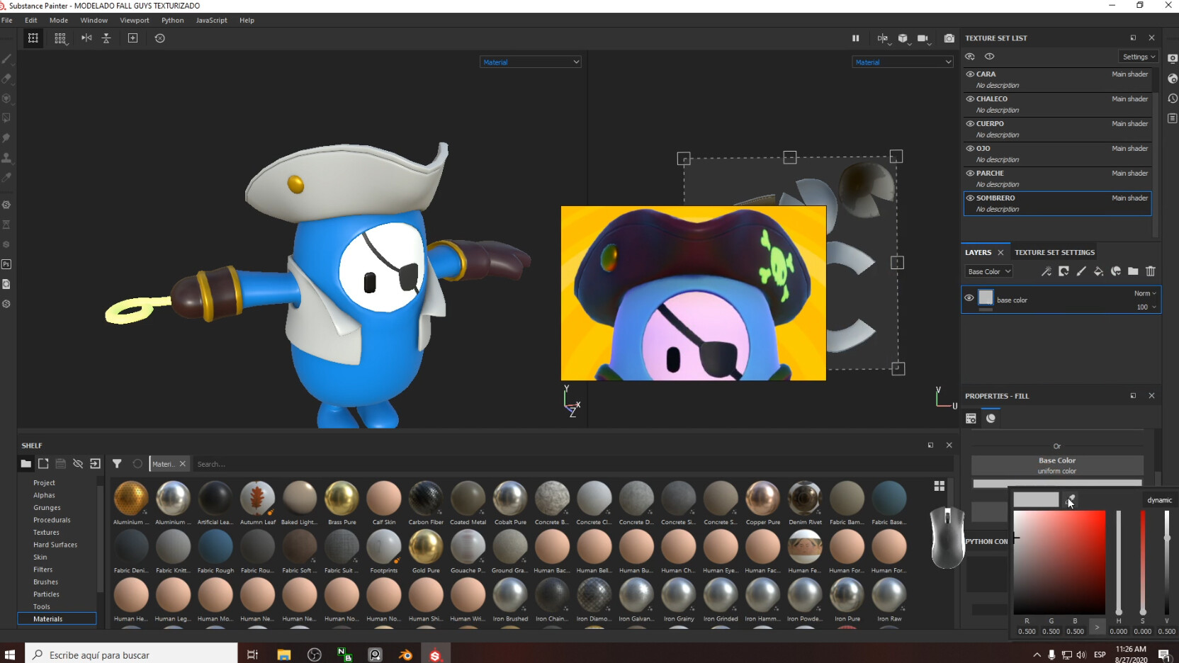 orlando rengifo avila - PERSONAJE ESTILO FALL GUYS EN BLENDER 2.83.5