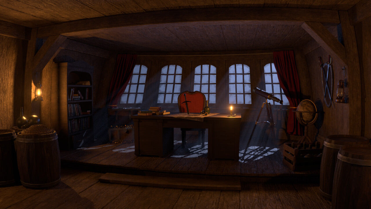 ArtStation - Pirate's cabin