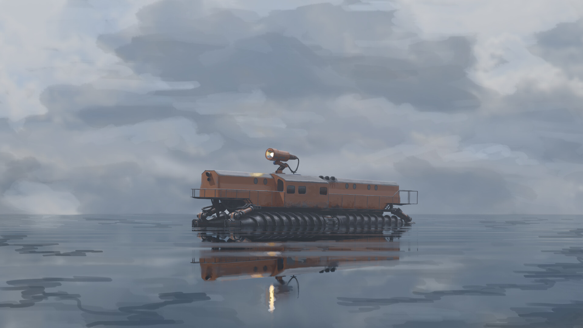 ArtStation - SPV 10 (screw propelled vehicle) painting