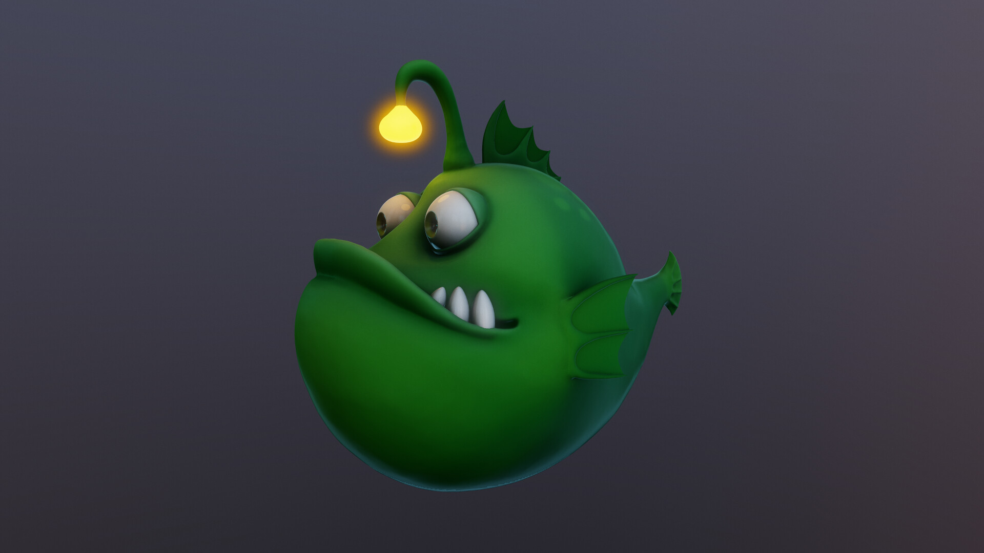 ArtStation - Green fish sculpt
