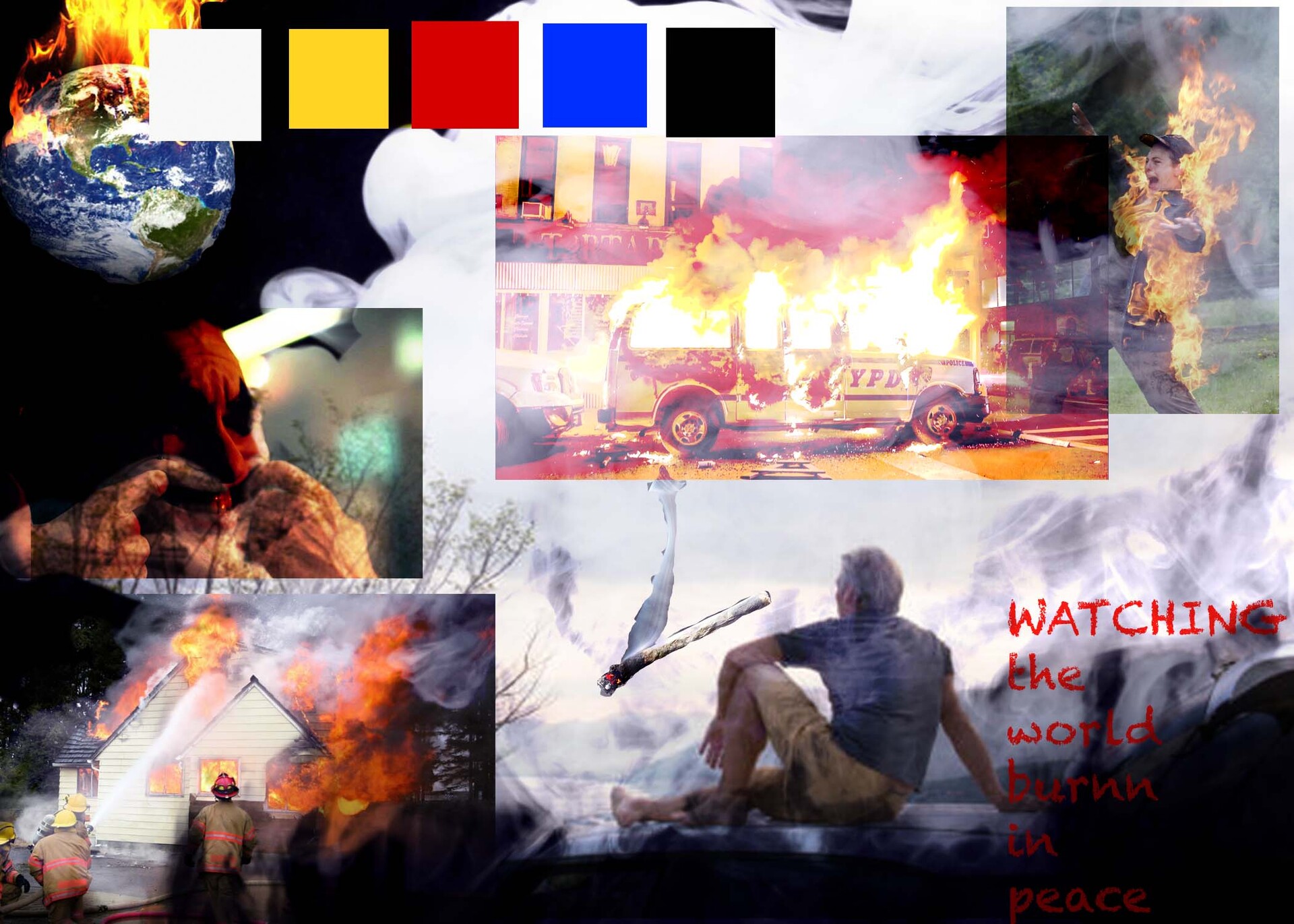 ArtStation - Watching the world burn in peace