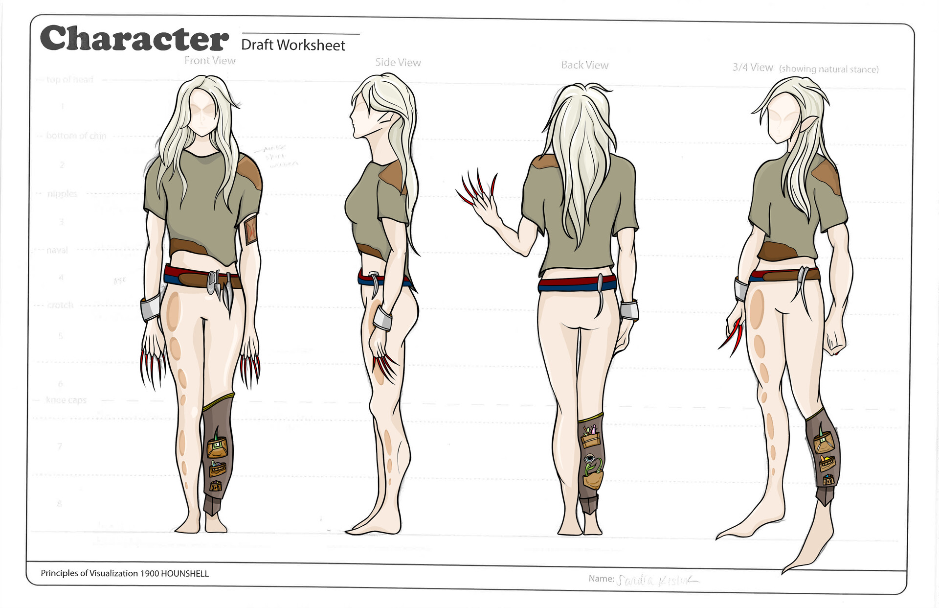ArtStation - Character Design Sheet