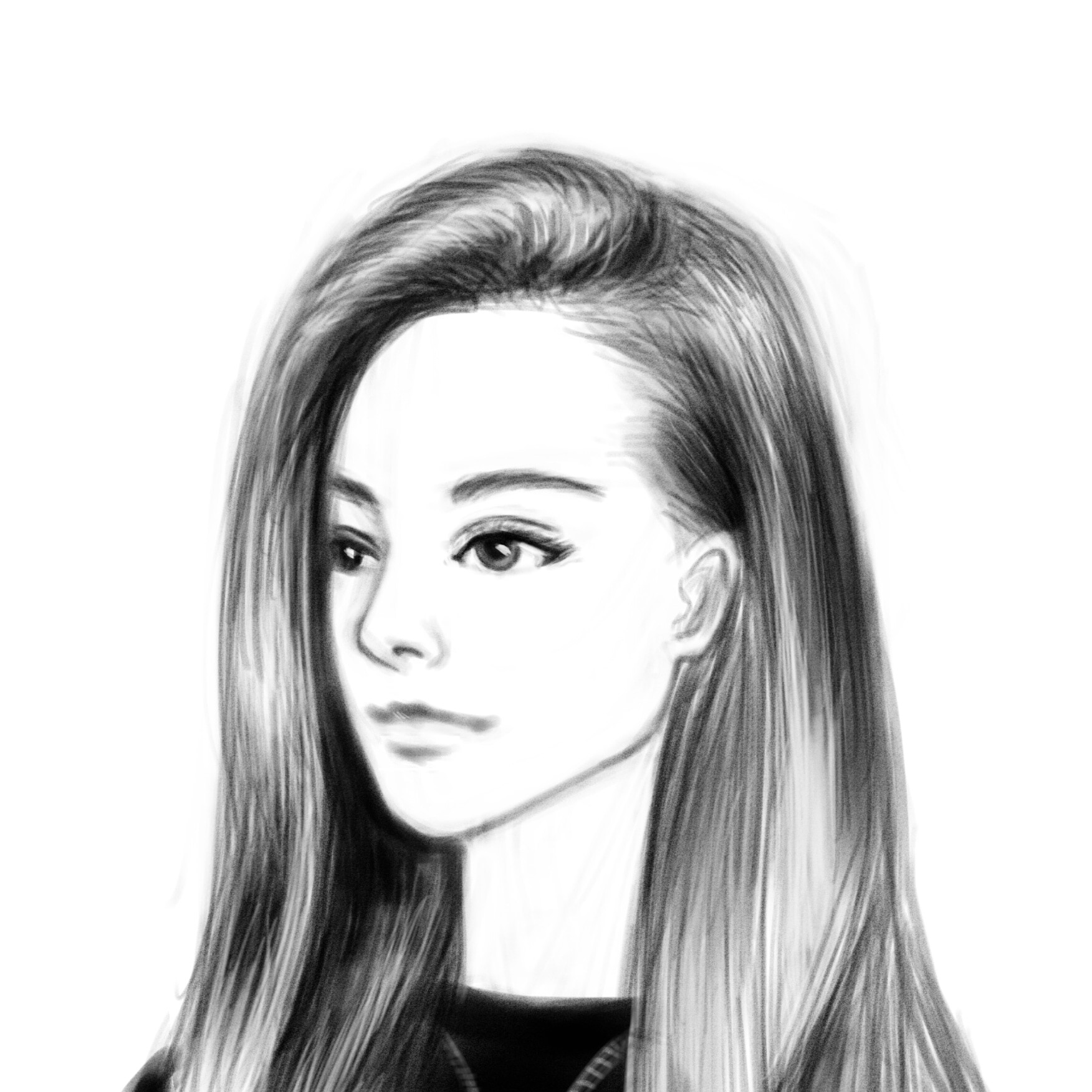 ArtStation - Portrait of a girl from reference