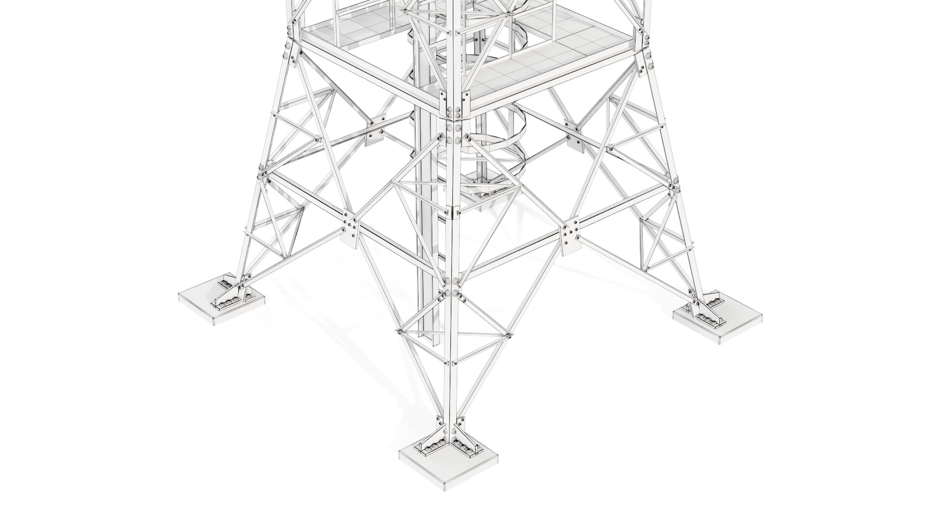 Filip Rumin - Radio Mast - Antenna Communication Tower 3D model