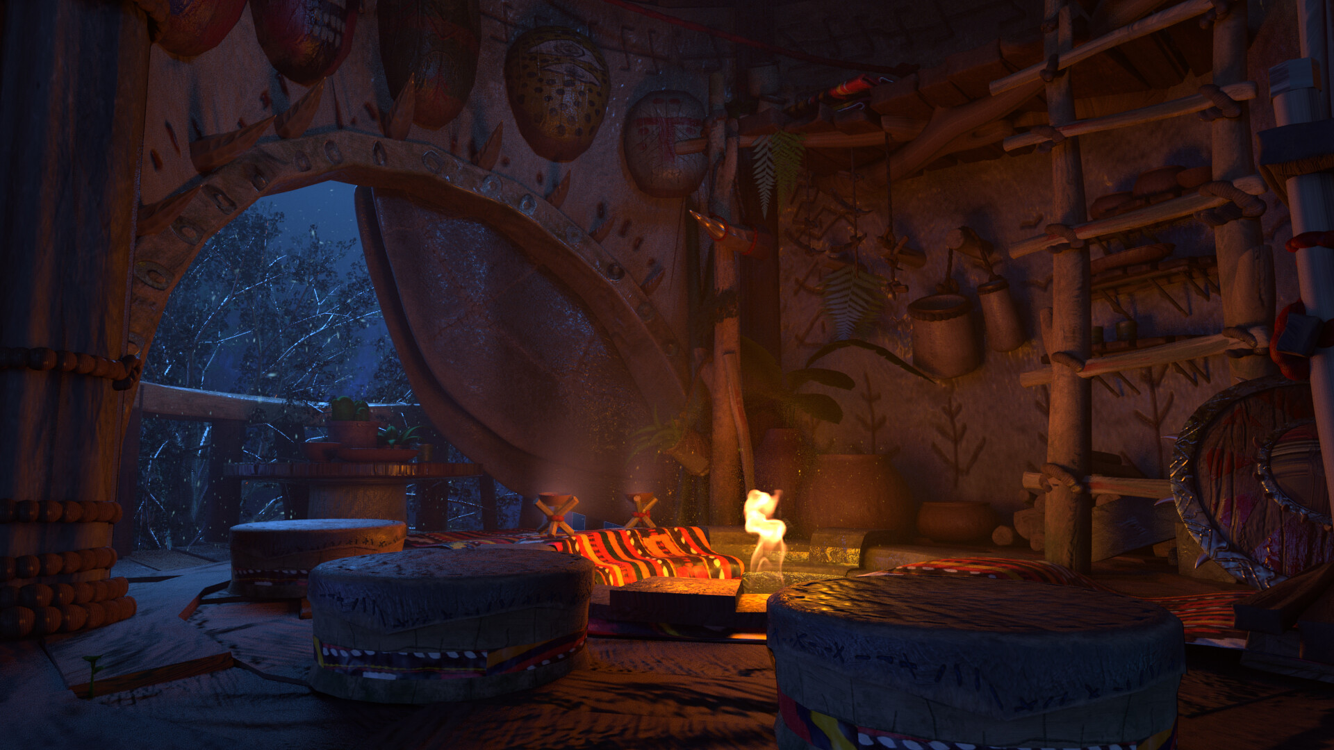 ArtStation - hunter's hut