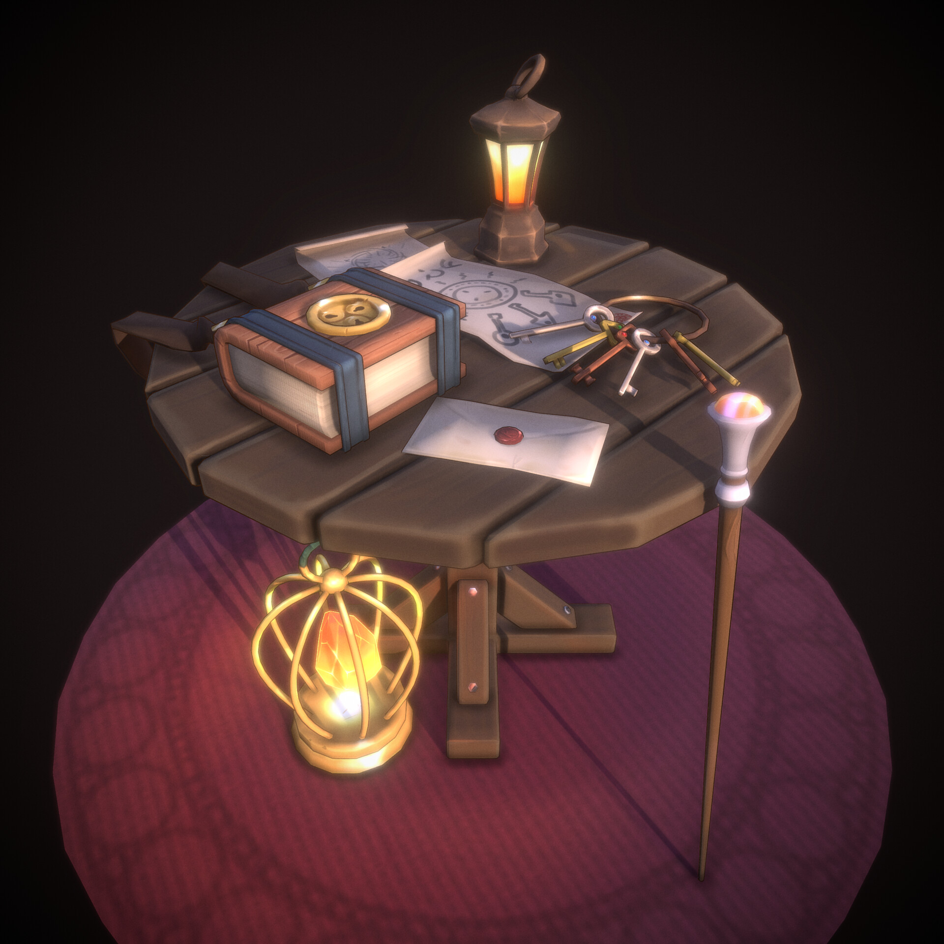 ArtStation - Traveling Wizard's Inventory
