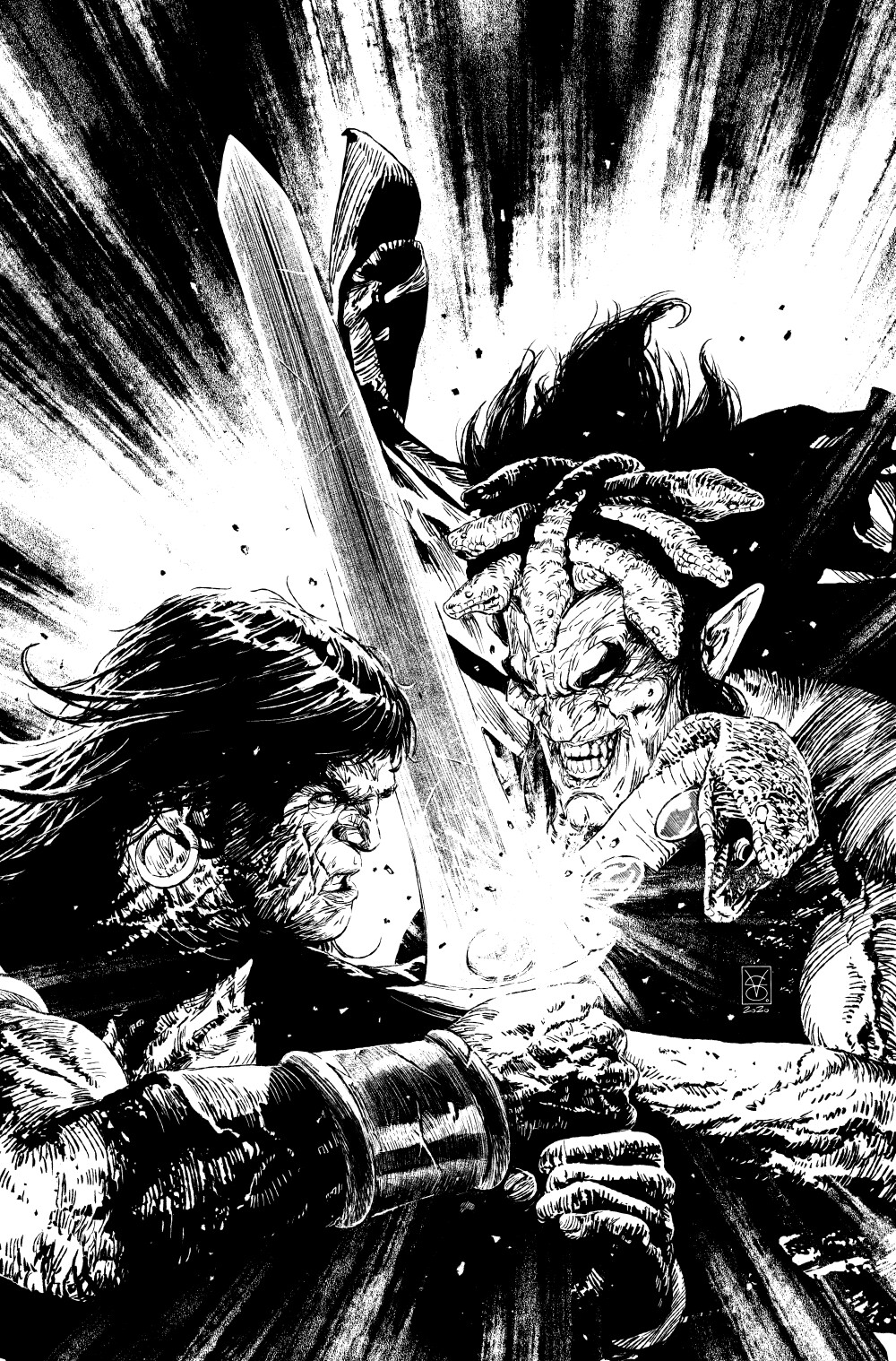 ArtStation - Conan: Battle for the Serpent Crown #5 Variant Cover (MARVEL)