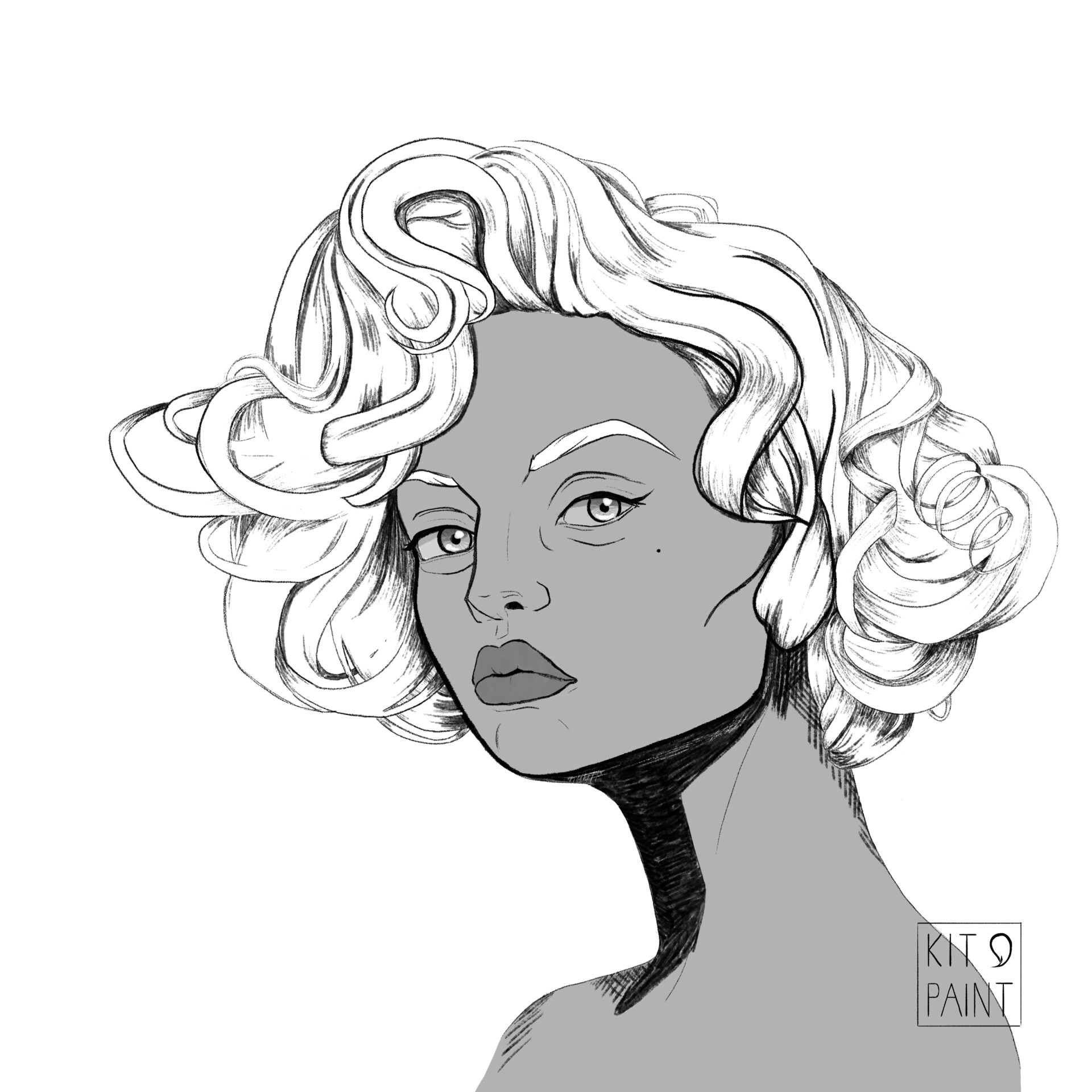 ArtStation - Line Art Portrait