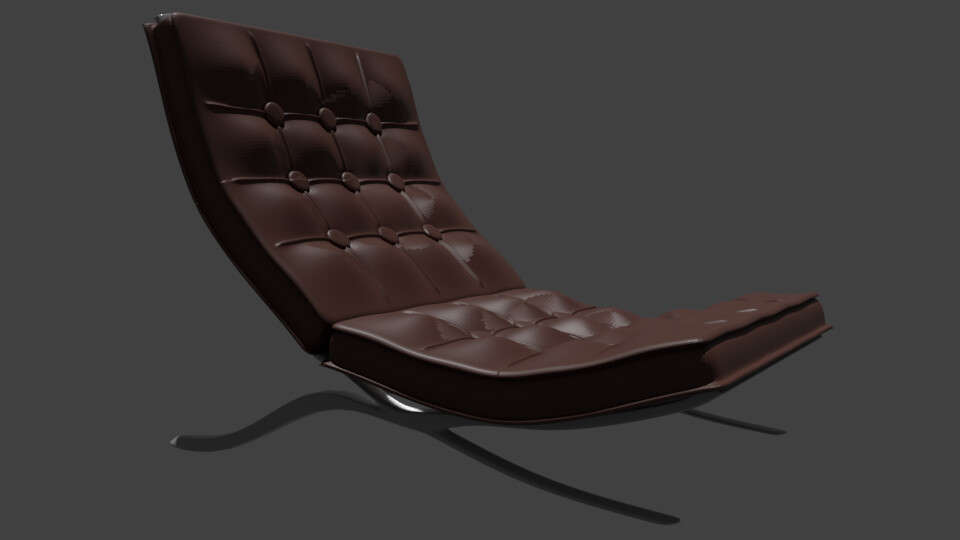 ArtStation - Vintage Mod Accent Chair