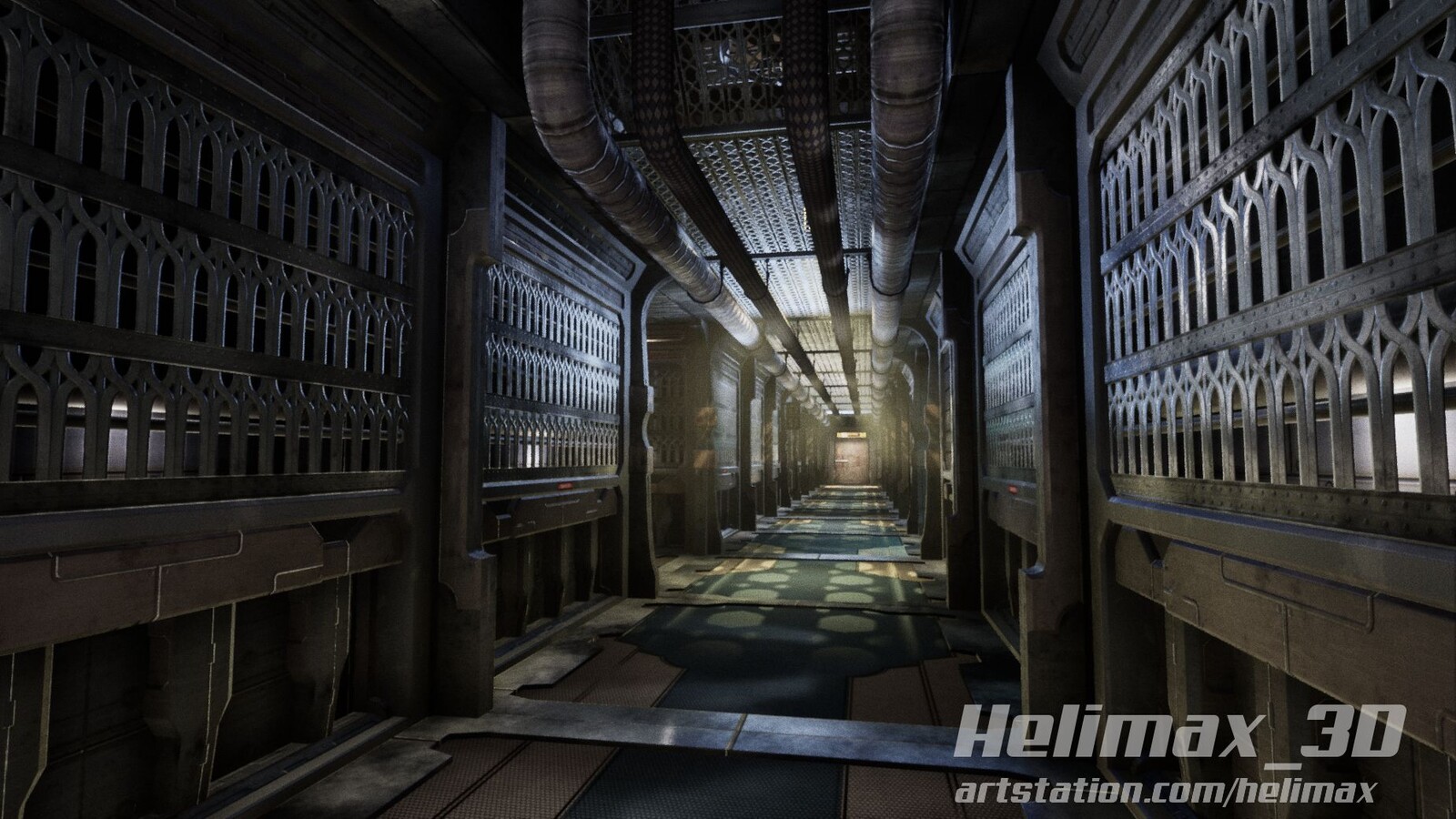 HeliMax 3D - [Dead Space Fan Art] Ishimura Corridor