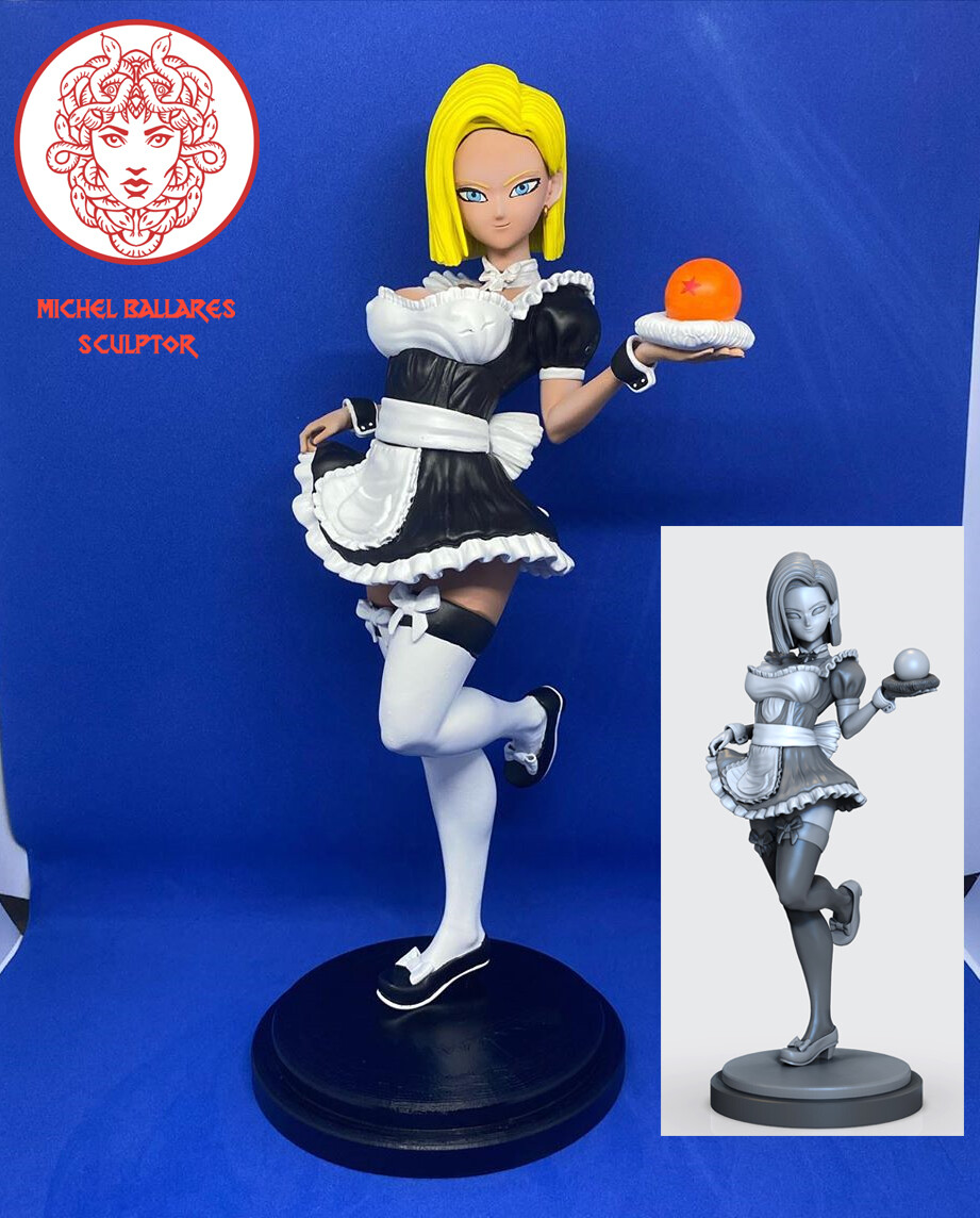Michel Ballares Rodriguez - Android Nº 18 Fanart by Creative Geek MB