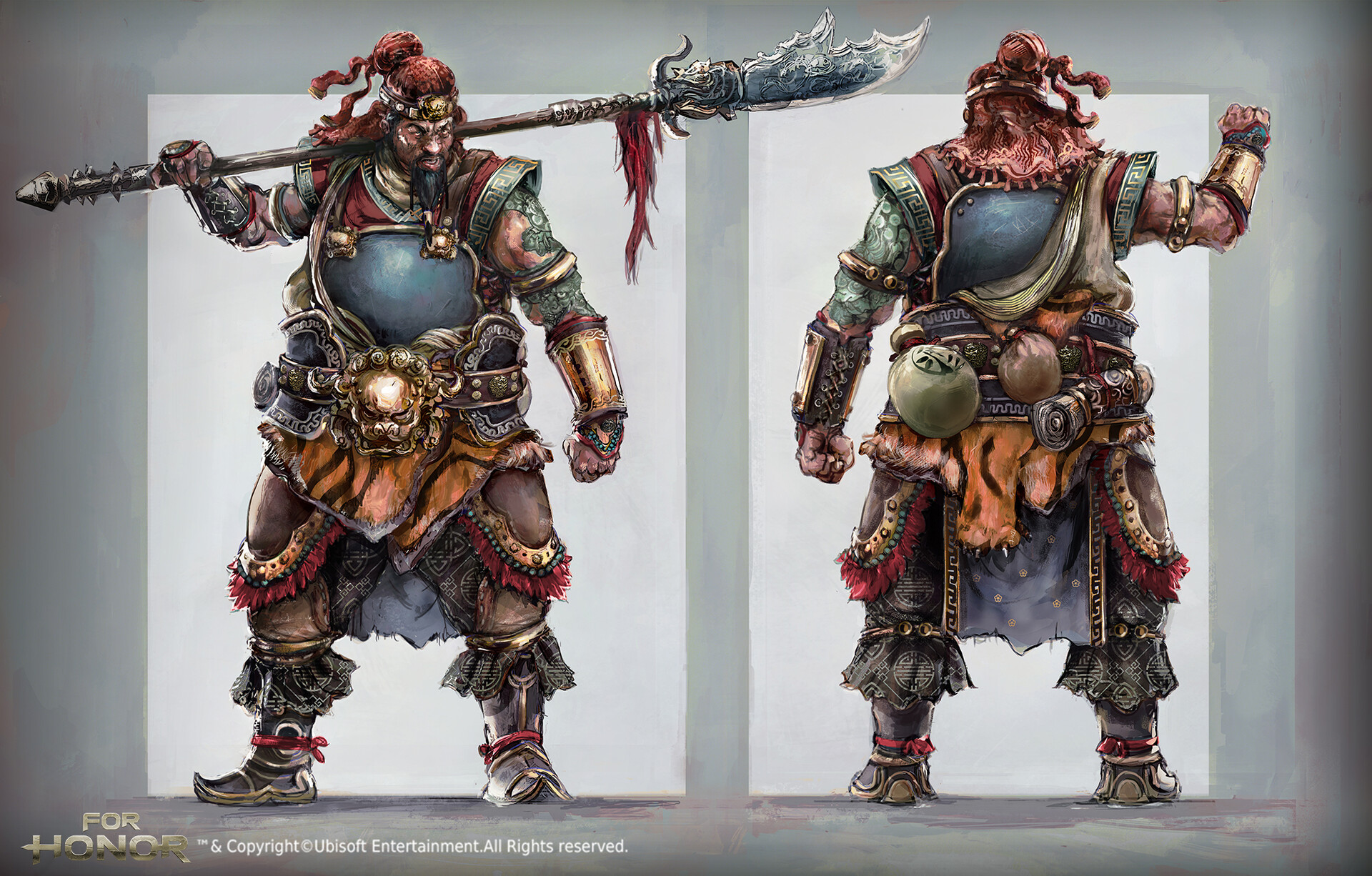 ArtStation - For Honor MARCHING FIRE ; skin for Jiang Jun, Xavier Etchepare