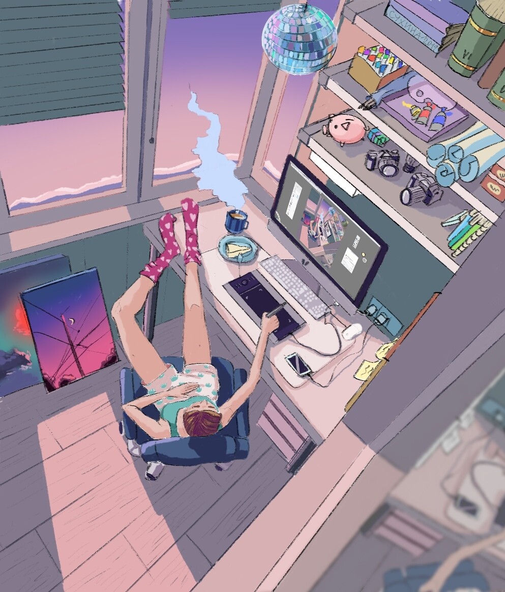 ArtStation - Self Portrait in recursion