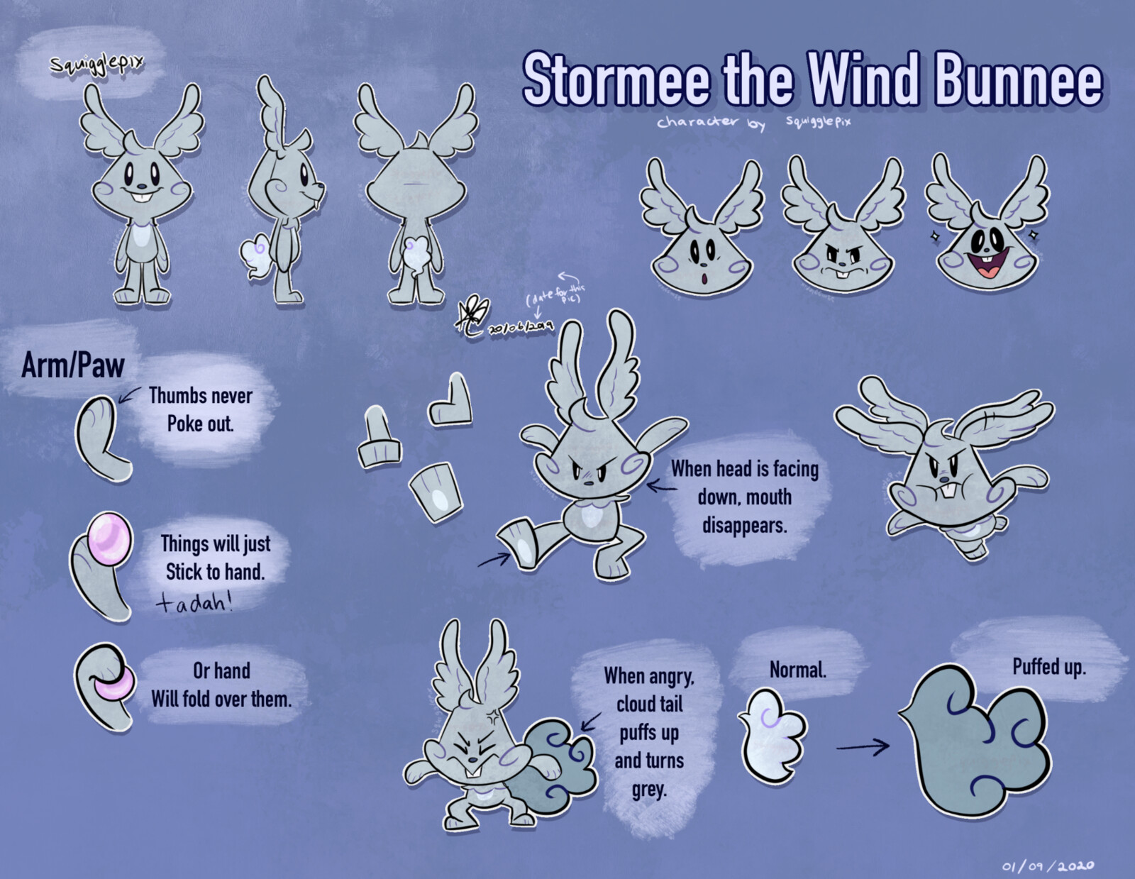 Aia Burke - Stormee the Wind Bunnee Character Sheet