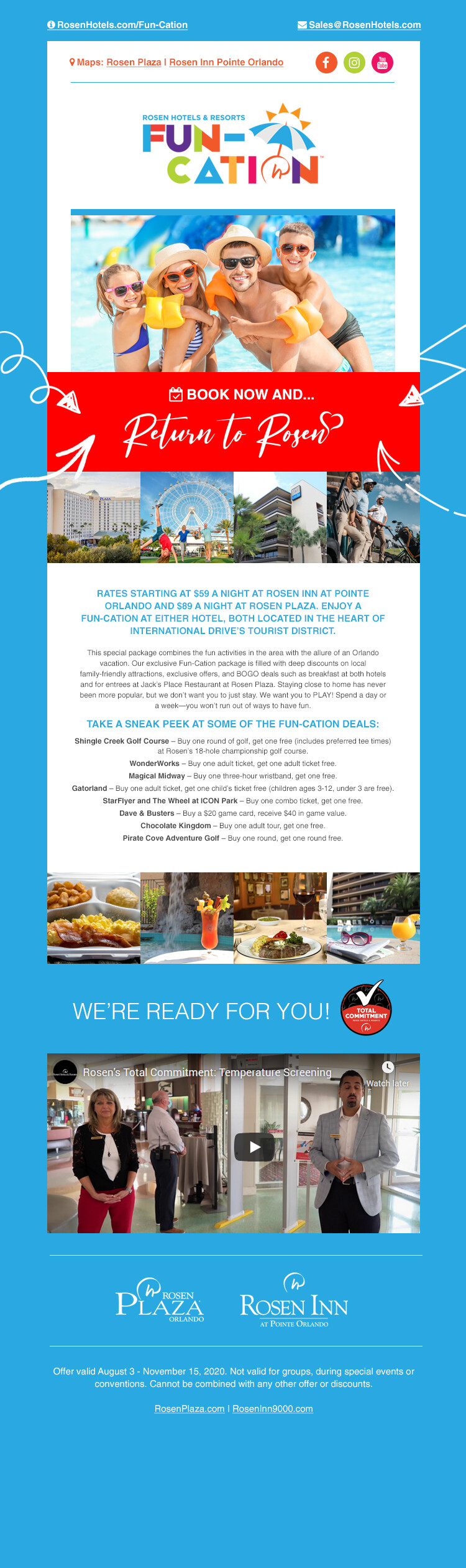 ArtStation - Rosen Hotels & Resorts - Rosen's Fun-Cation Orlando Email ...