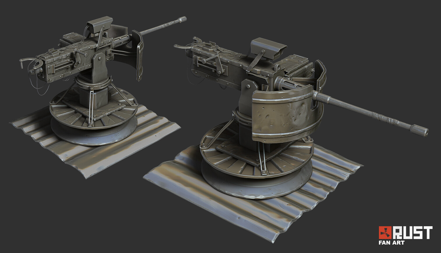 Laszlo Hackl - Rust turret fan art