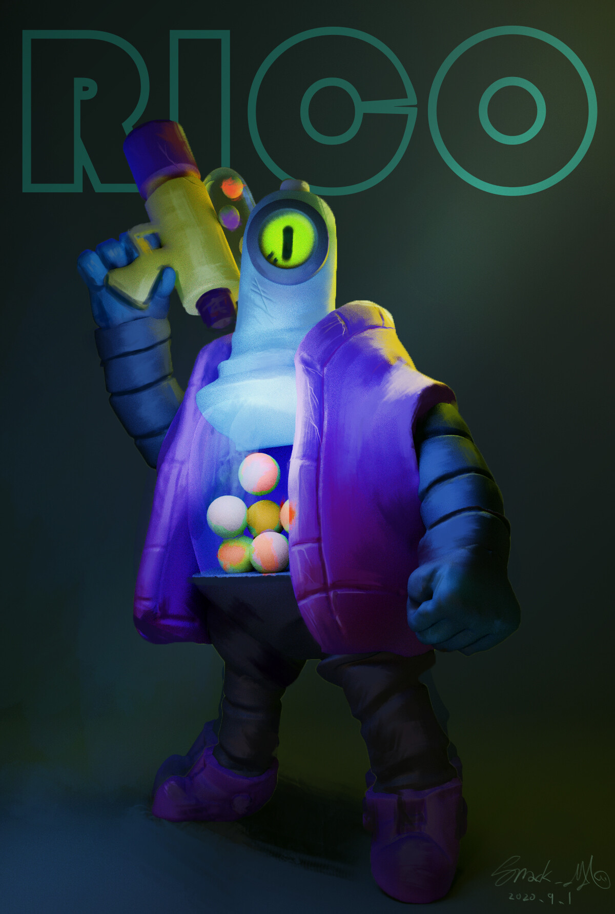 Artstation Brawl Stars Rico