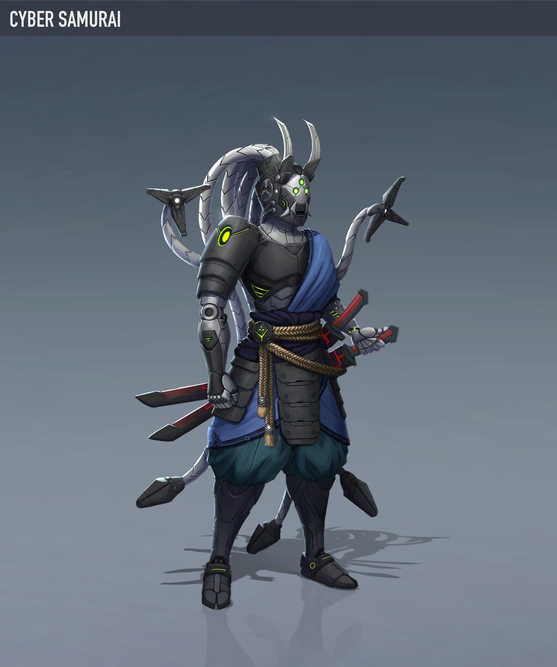 ArtStation - Cyber Samurai