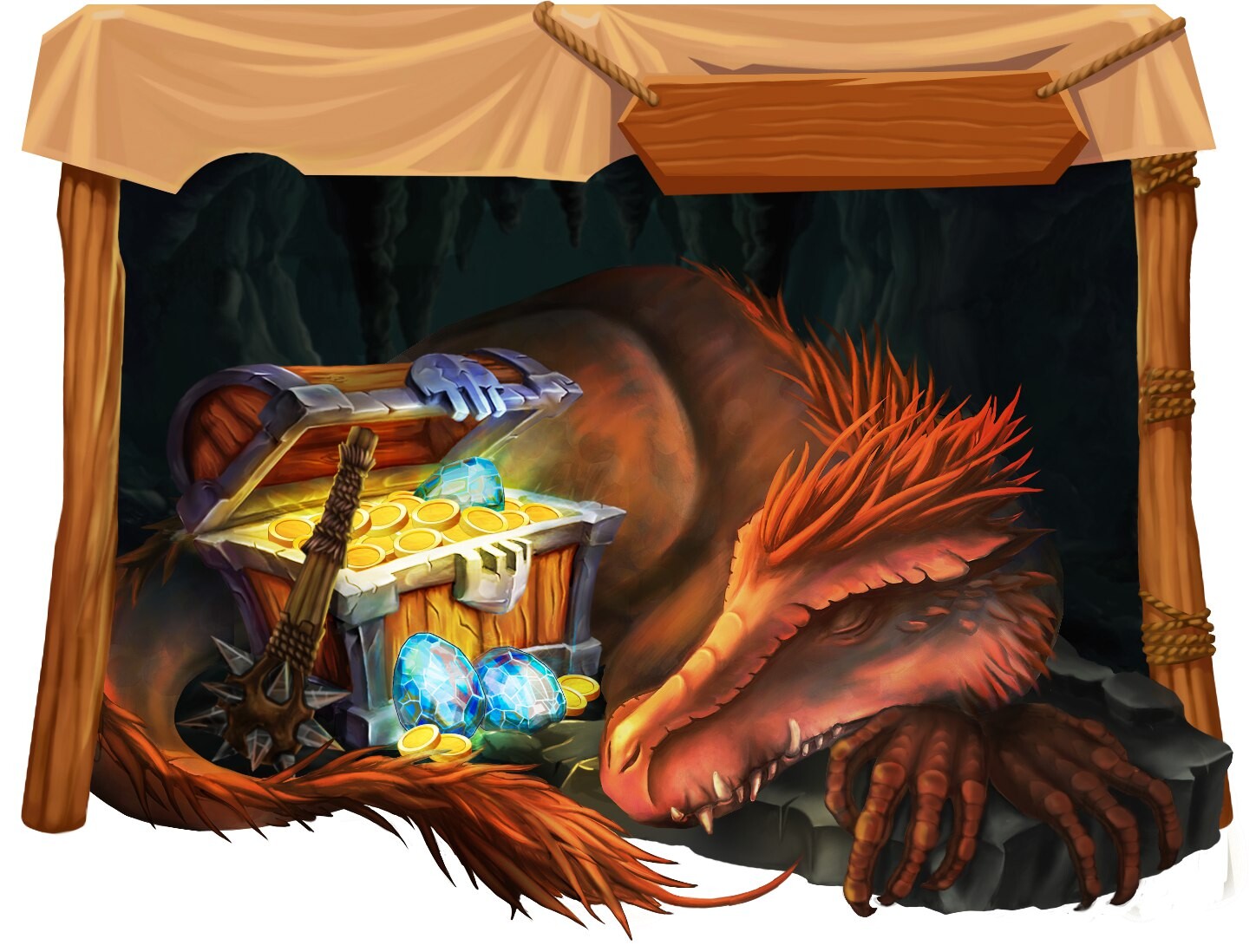 ArtStation - Dragon and chest