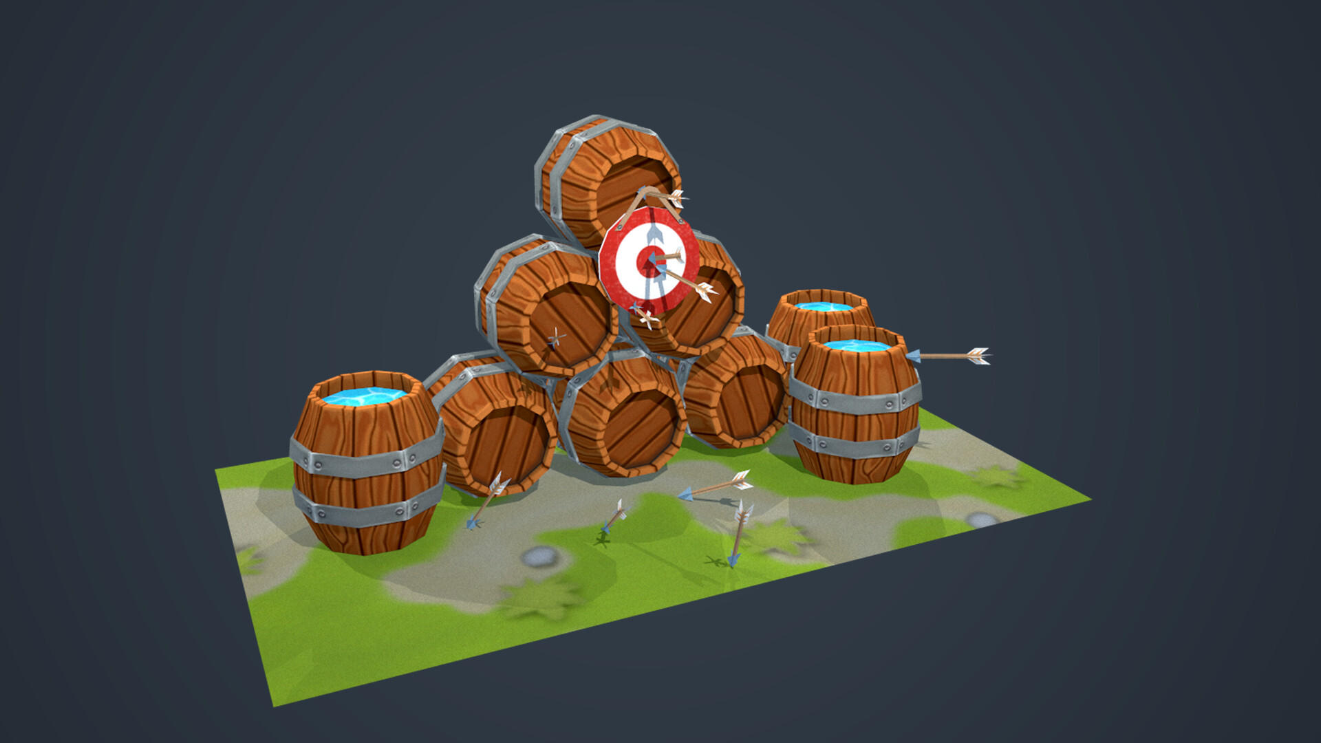 ArtStation - Cartoon Barrels