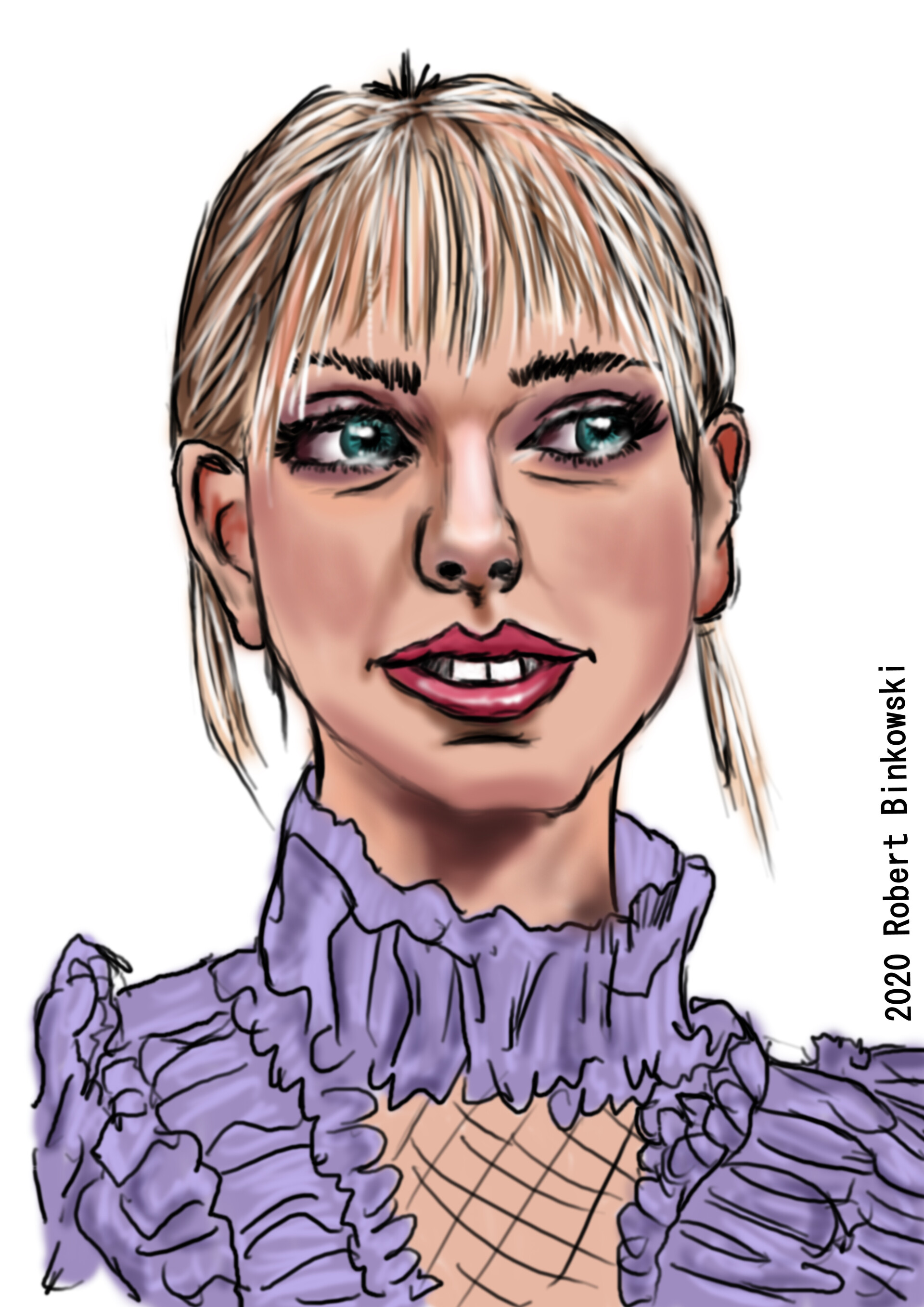 ArtStation - Tylor Swift in Comic Art