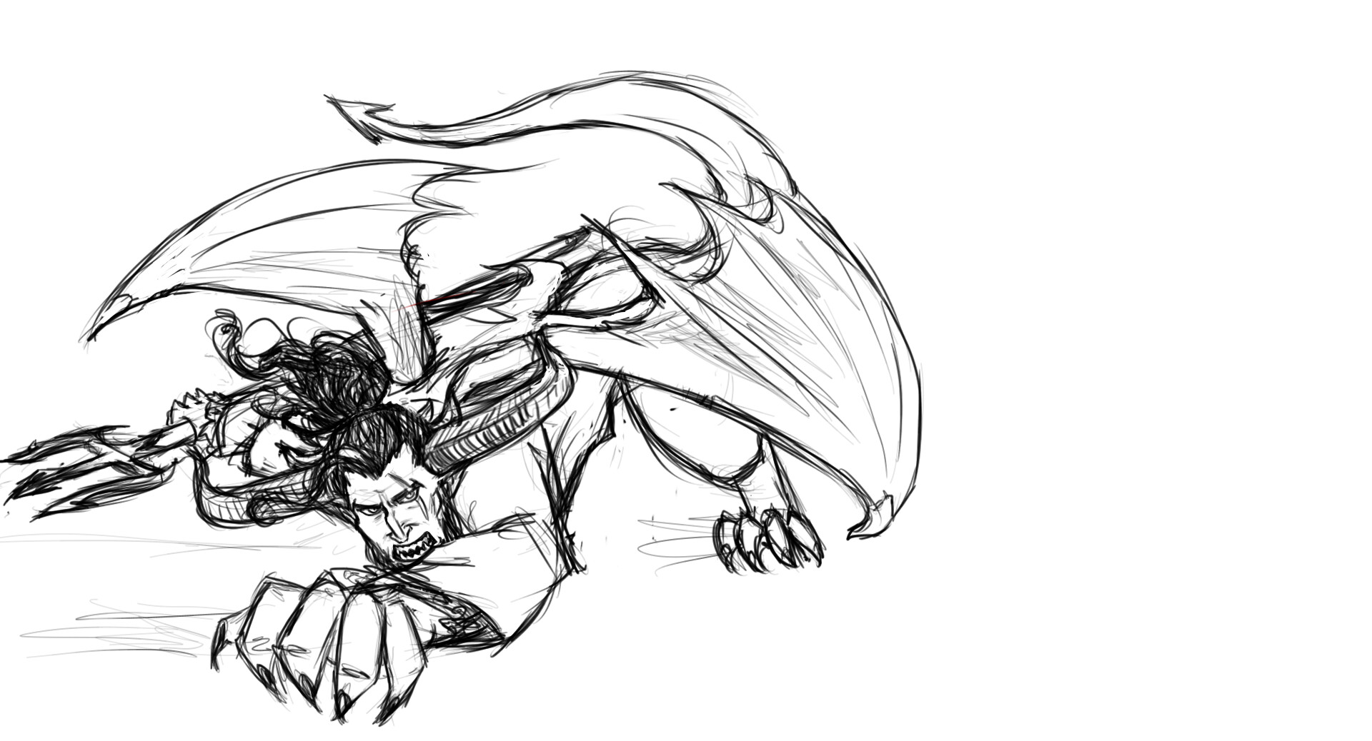 ArtStation - Demon pose practice