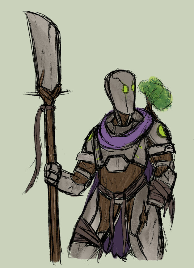 ArtStation - Warforged Druid