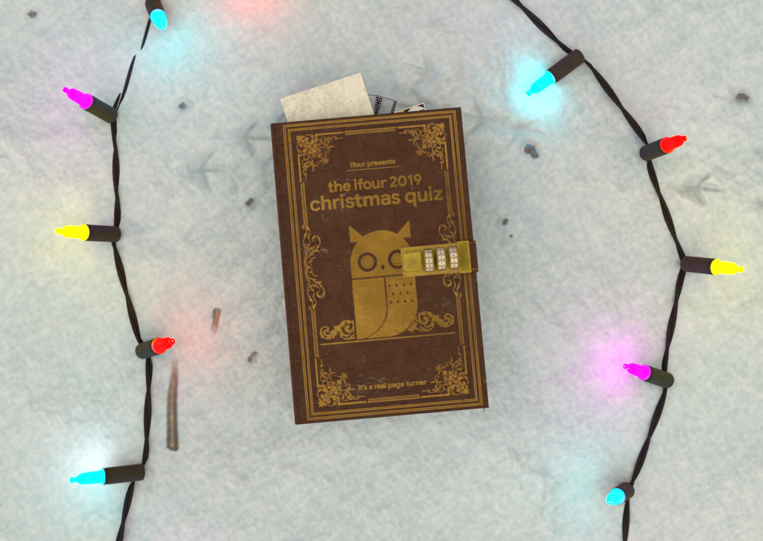 ArtStation - 2019 - Christmas Quiz - 3D Book Development and Animation