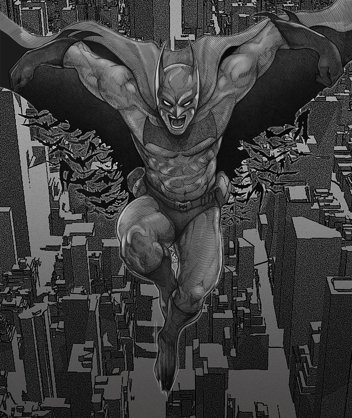 ArtStation - Bat Man (+PEN WORK)