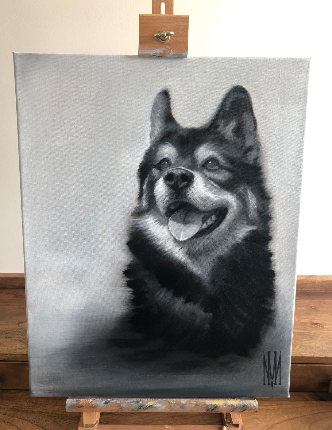 ArtStation - Husky Oil Painting