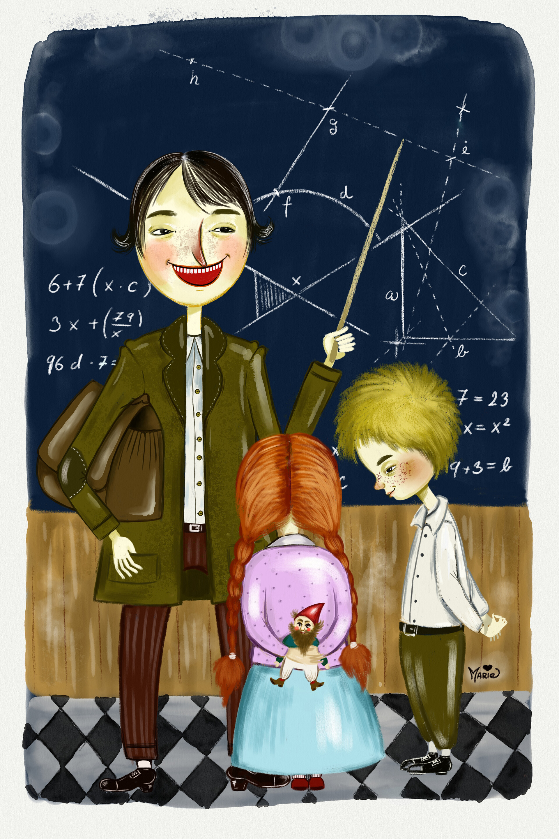 Marie Cartoon - Classic illustration