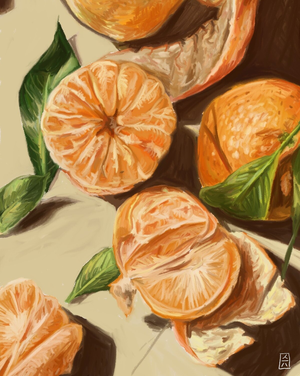 ArtStation - oranges study