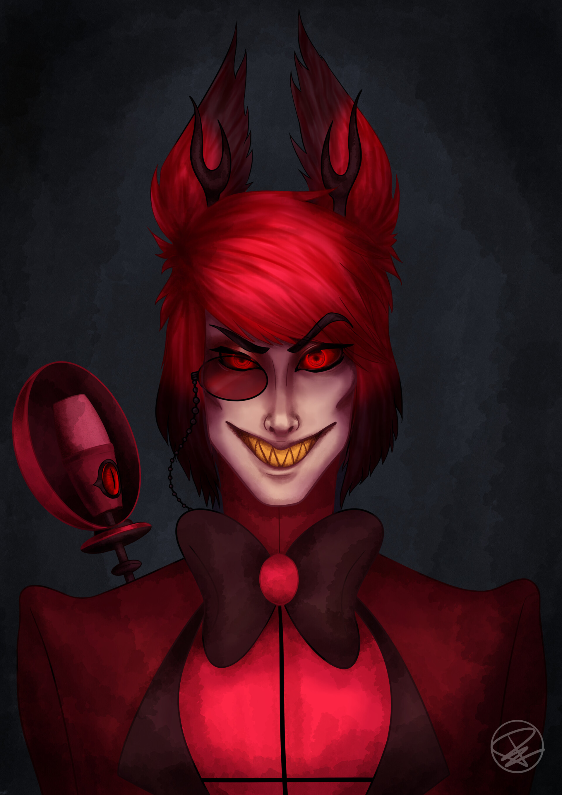 Artstation Alastor Hazbin Hotel Rededuct