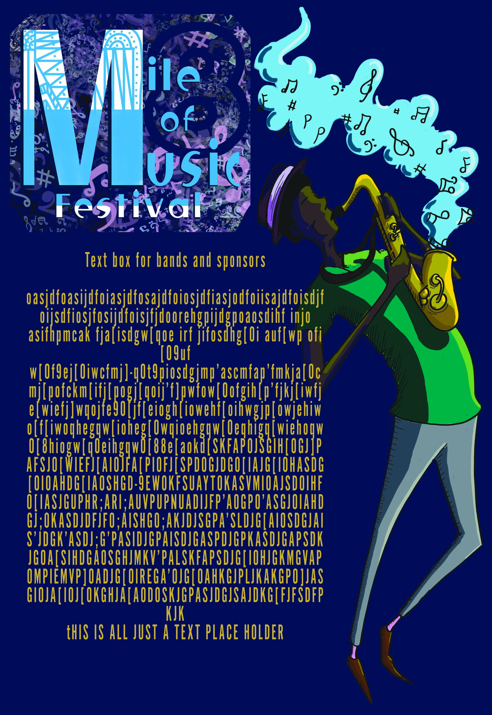 ArtStation - Mile of Music Poster Concept