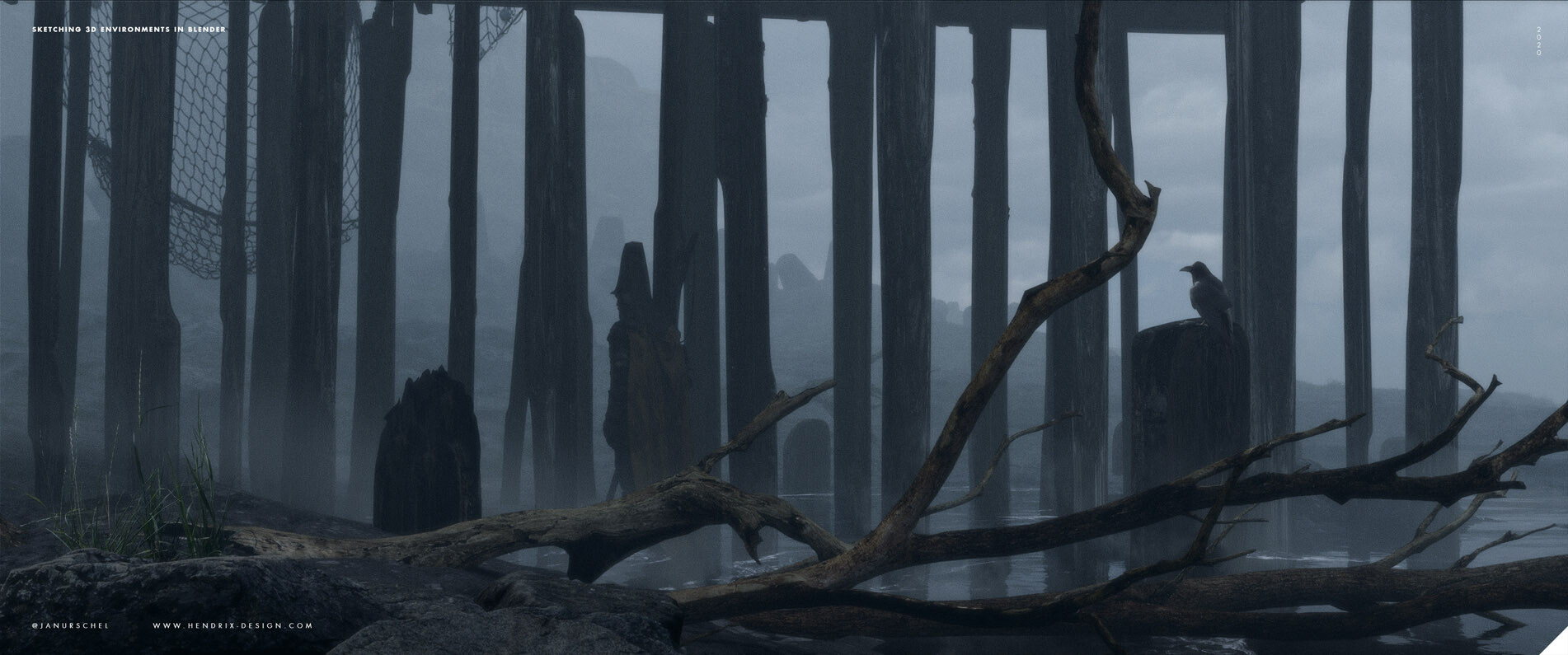 ArtStation - Sketching 3D Environments in Blender - Tutorial (4)