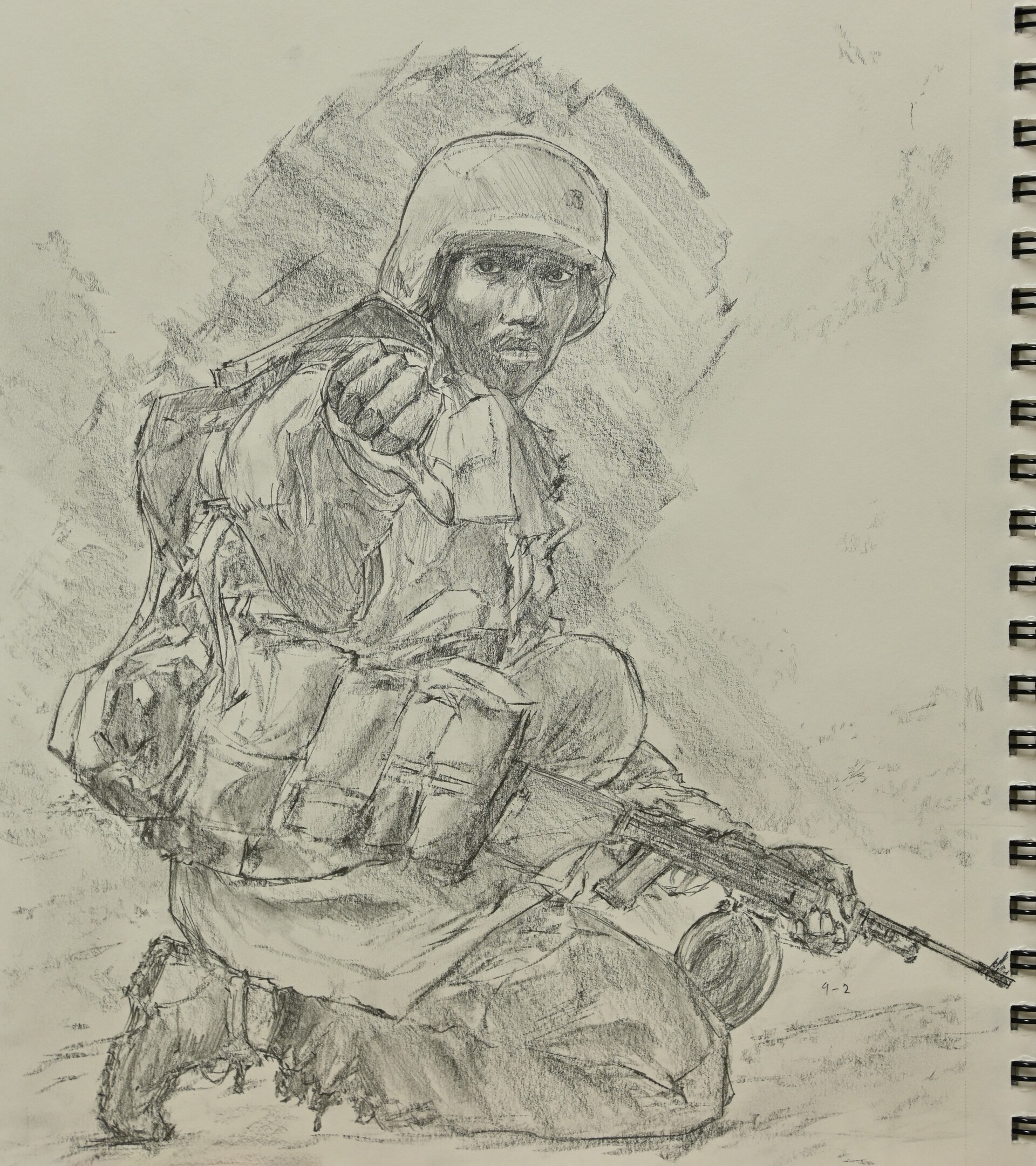 ArtStation - Sri Lankan soldier indicating