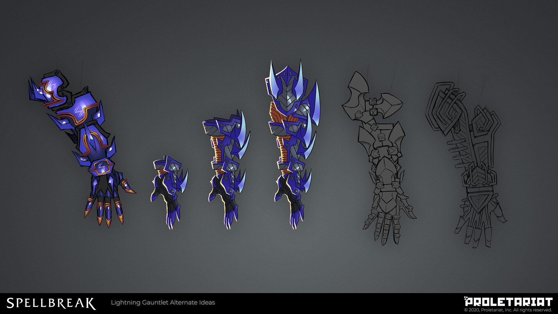 Shawn Witt - Spellbreak Lightning Gauntlet Concepts and Model