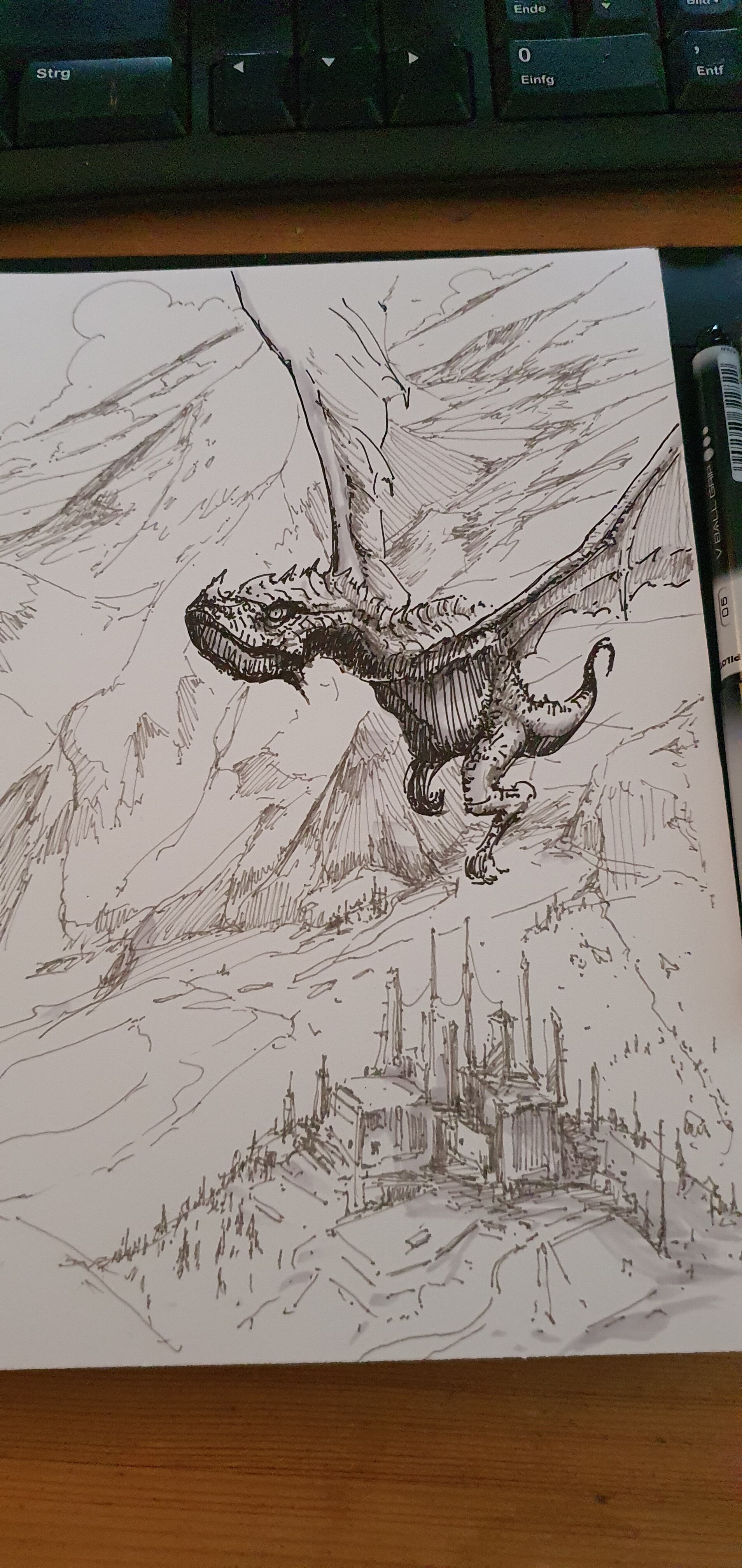 ArtStation - Dragon Scribble