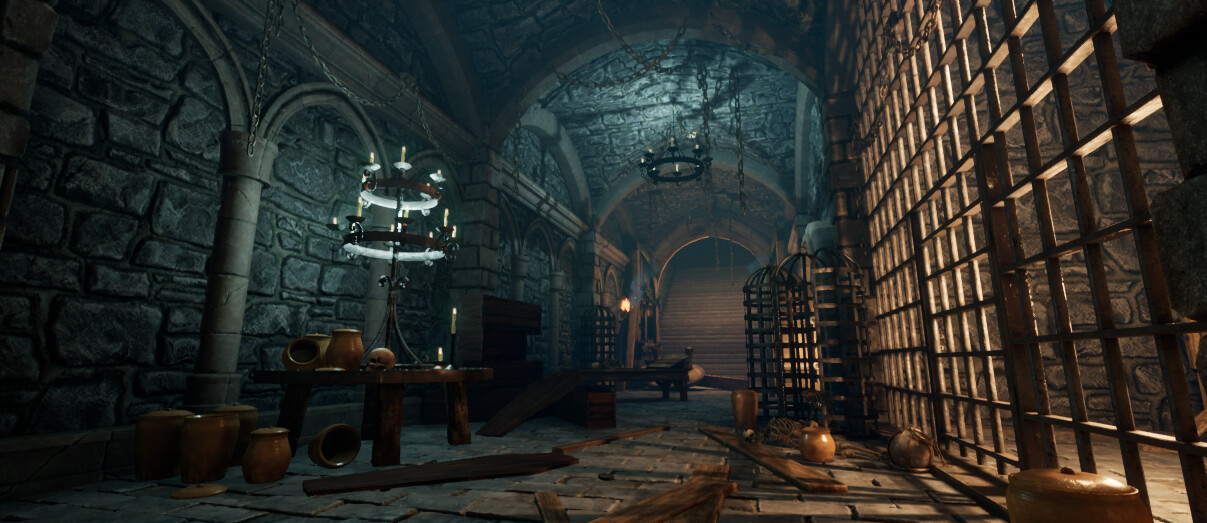 ArtStation - Mystical Dungeon Hallway