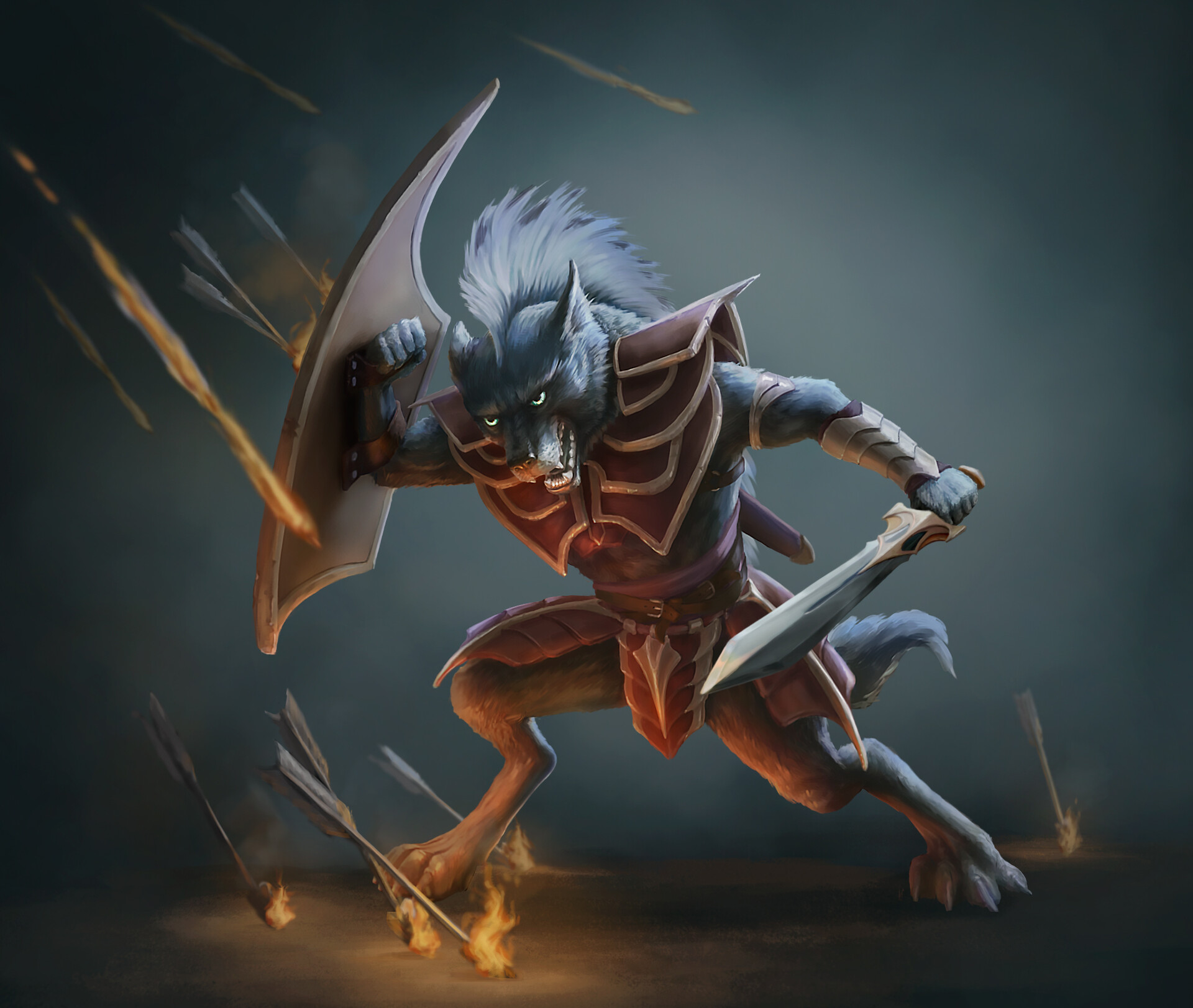 ArtStation - the wolf warrior