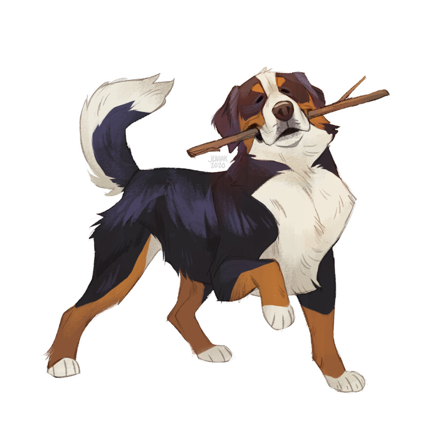 Jeniak draws - Doggust 2020 (part 1)