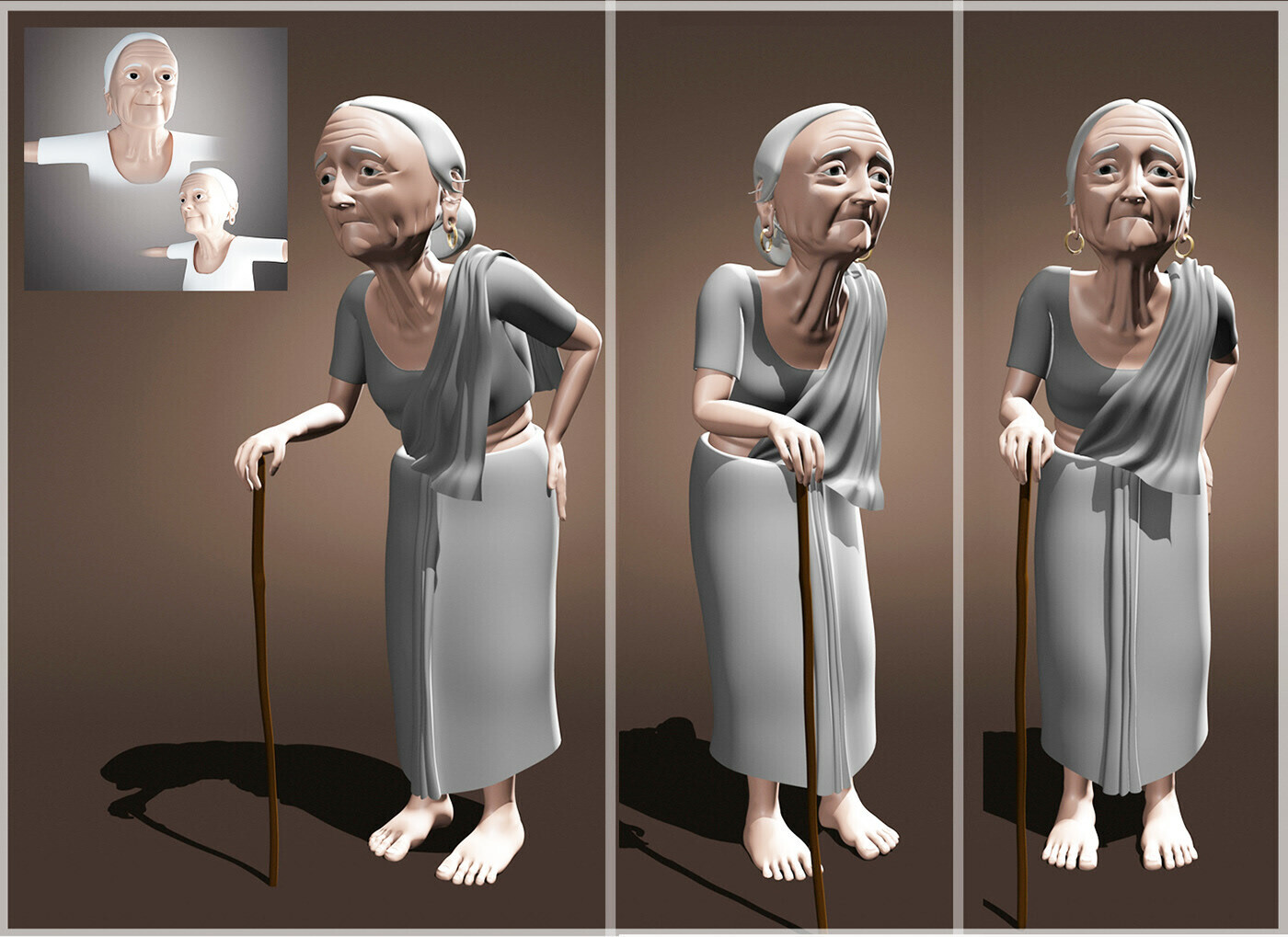 Joby Varghese - Low-Res Characters_ Modeling/ Texturing/ Rigging
