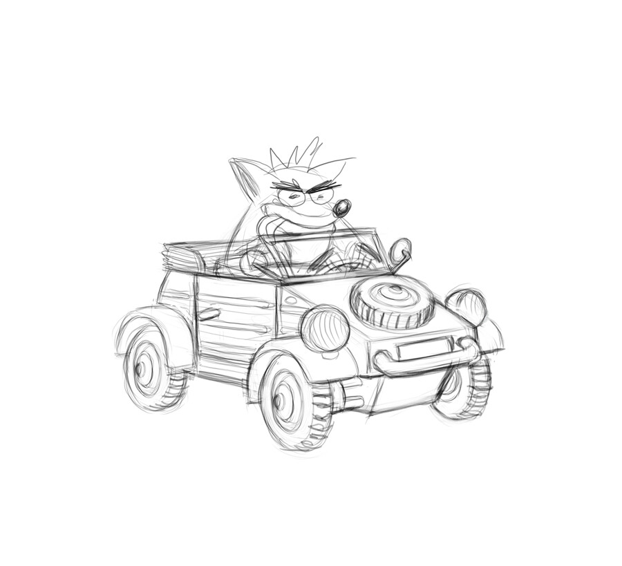 crash team racing coloring pages