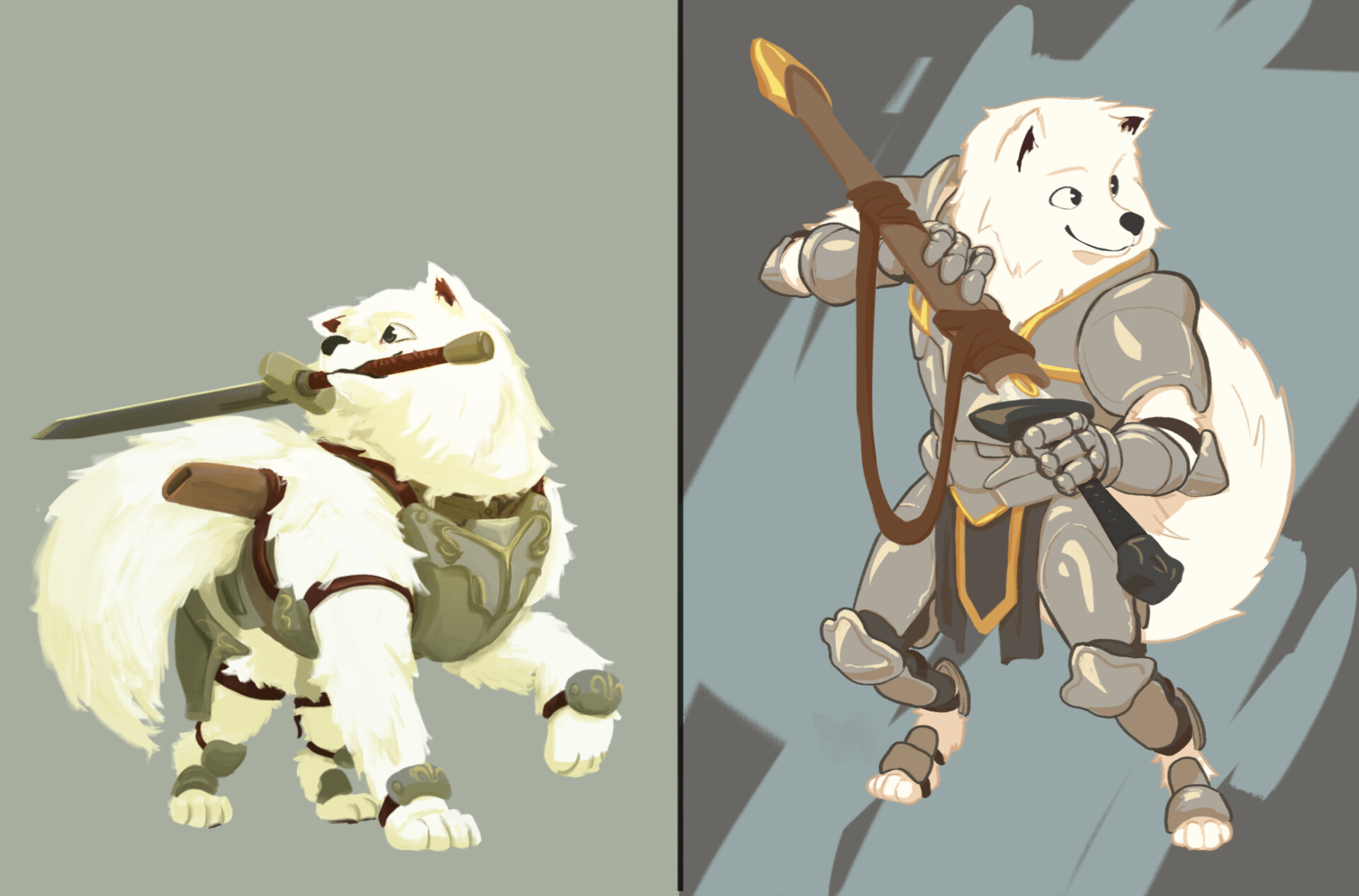 ArtStation - Doggo Knights - 2018