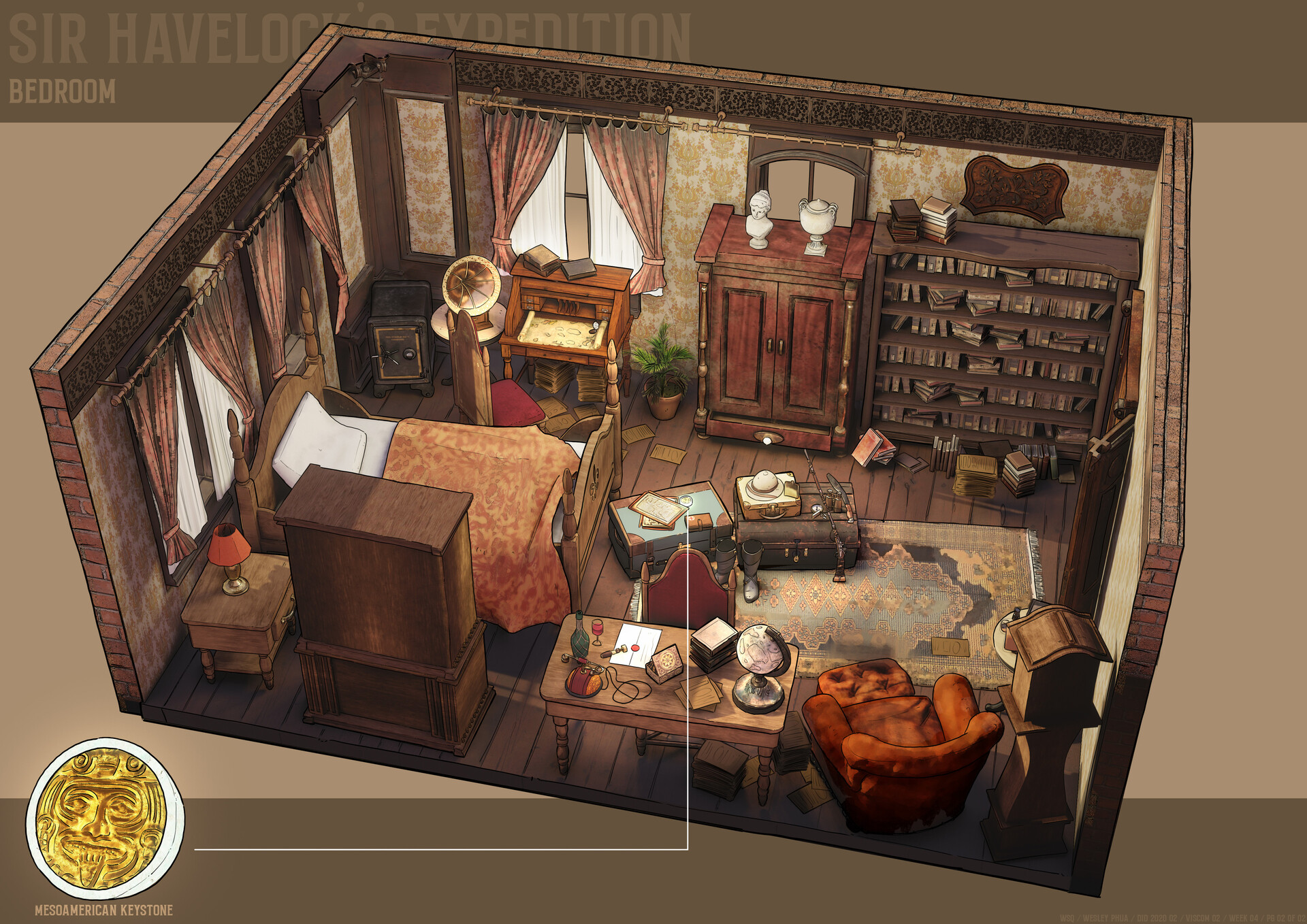 ArtStation - Sir Havelock's Expedition - Environment (bedroom)