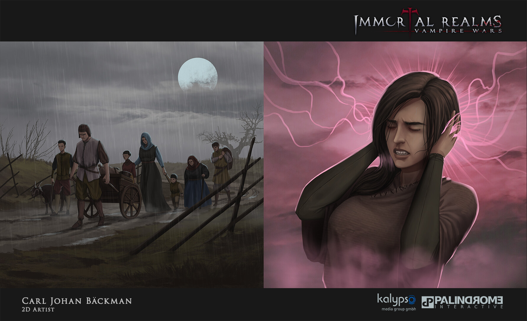 Carl Johan Bäckman - Immortal Realms: Vampire Wars Card Illustrations